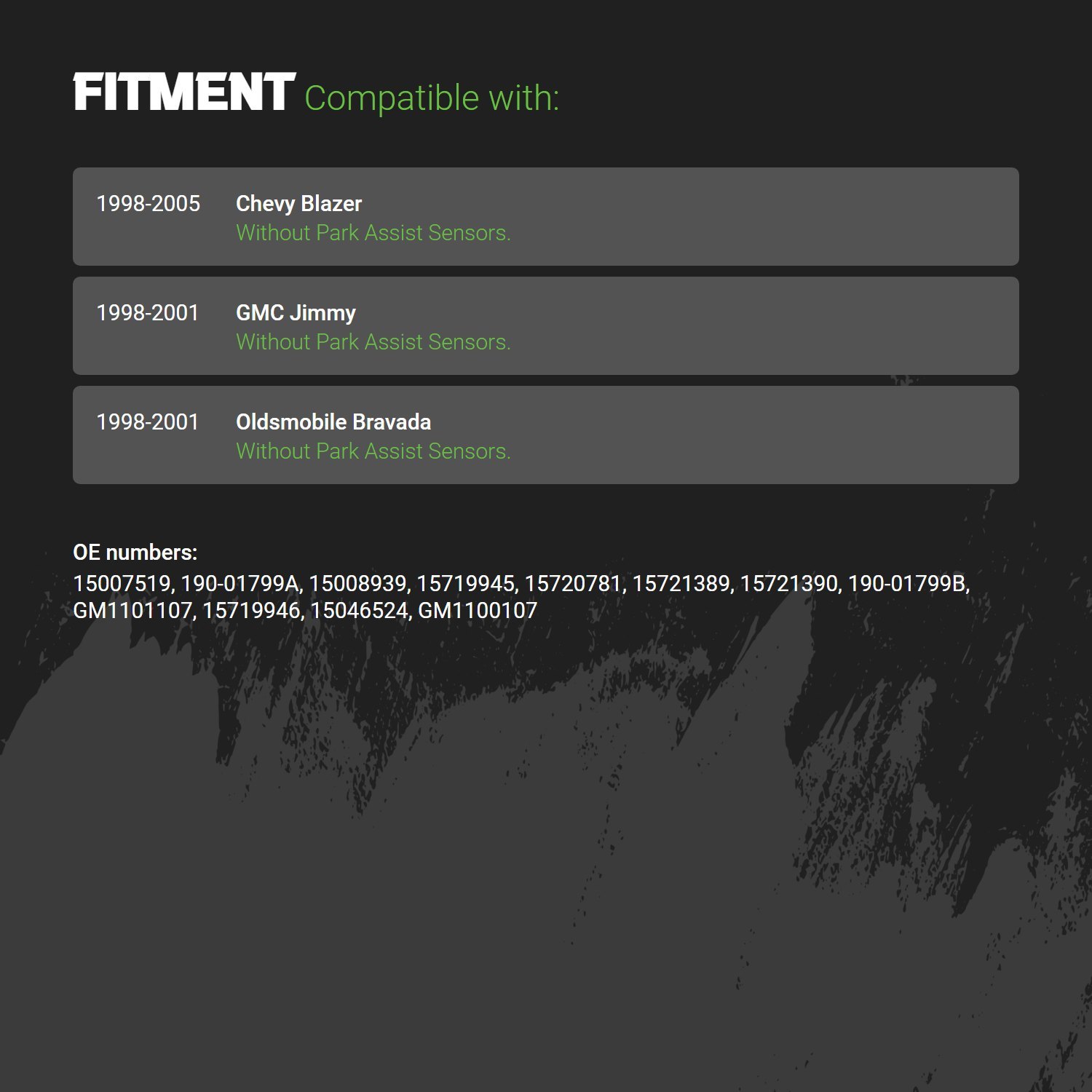 Replacement ID0011AA0528R00 - Rear Step Bumper Assembly (Standard Line)