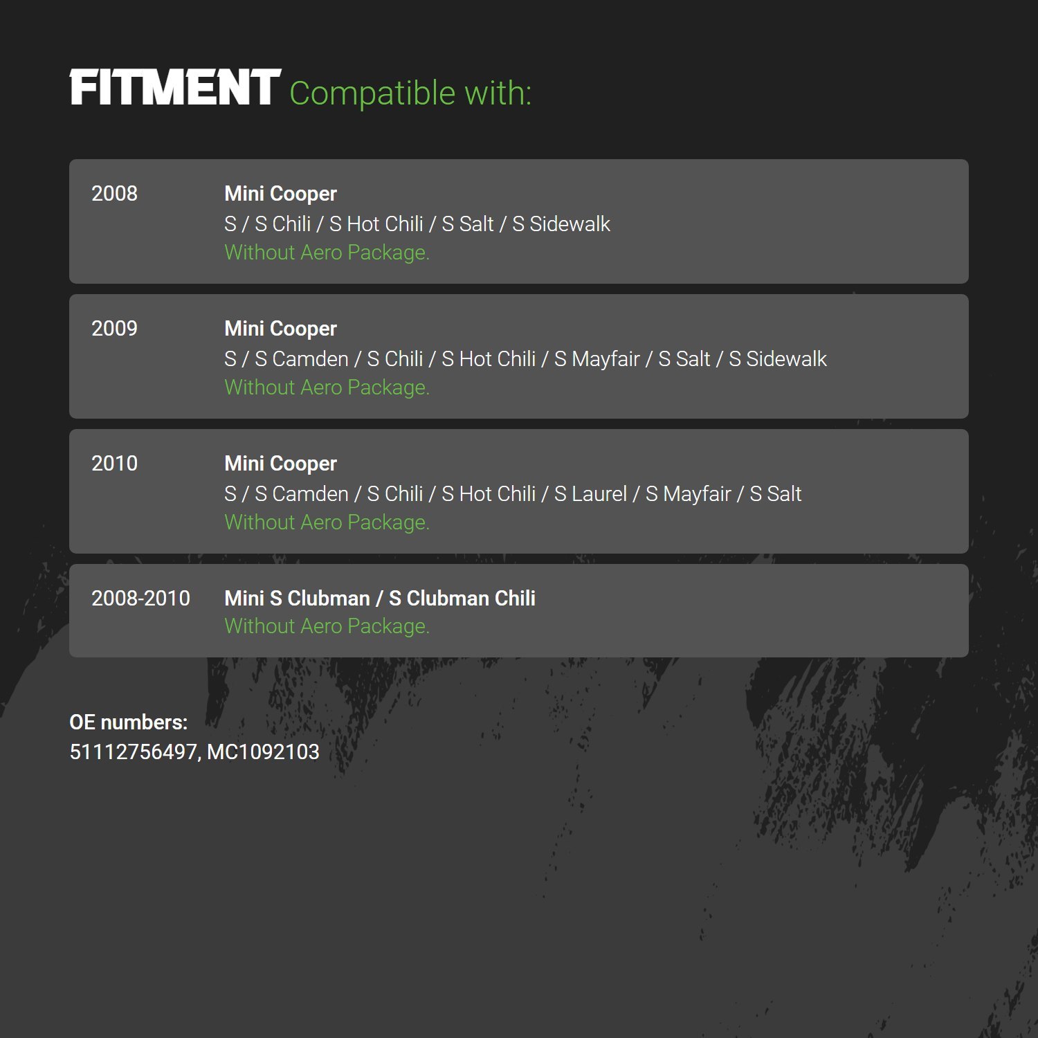 Replacement ID0018AA0266R00 - Front Bumper Air Deflector (Standard Line)