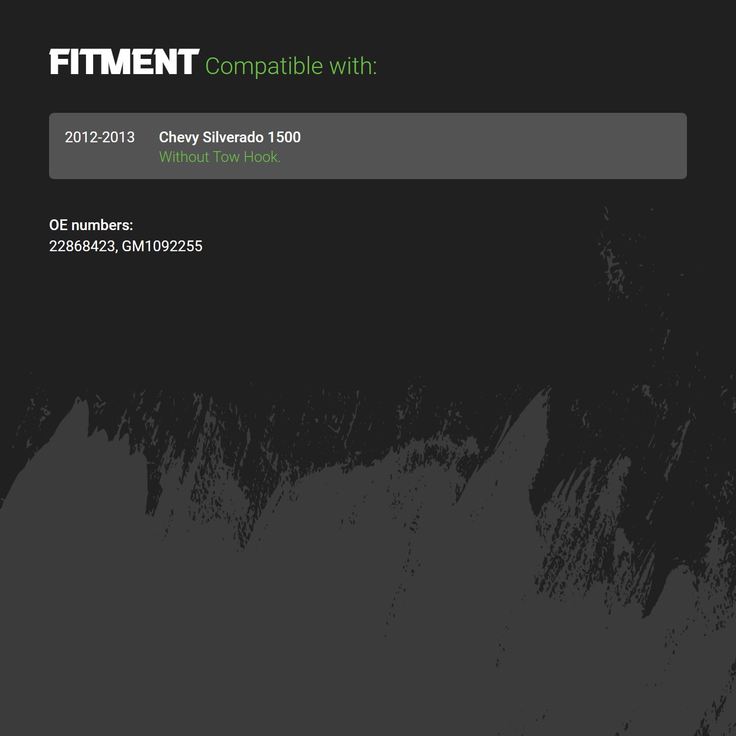 Replacement ID0018AA0981R00 - Front Bumper Deflector (Standard Line)