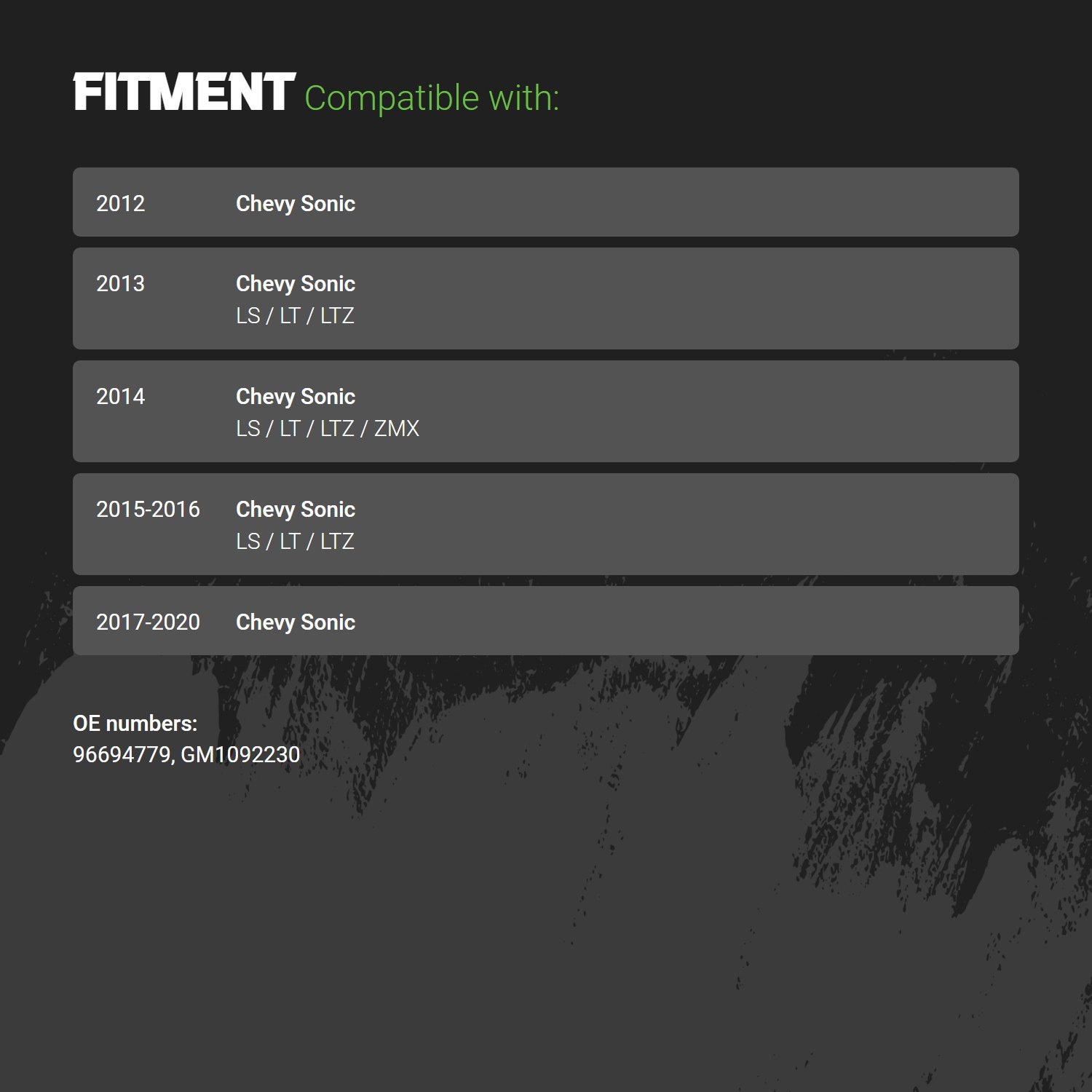 Replacement ID0018AA1007R00 - Front Lower Bumper Air Deflector ...