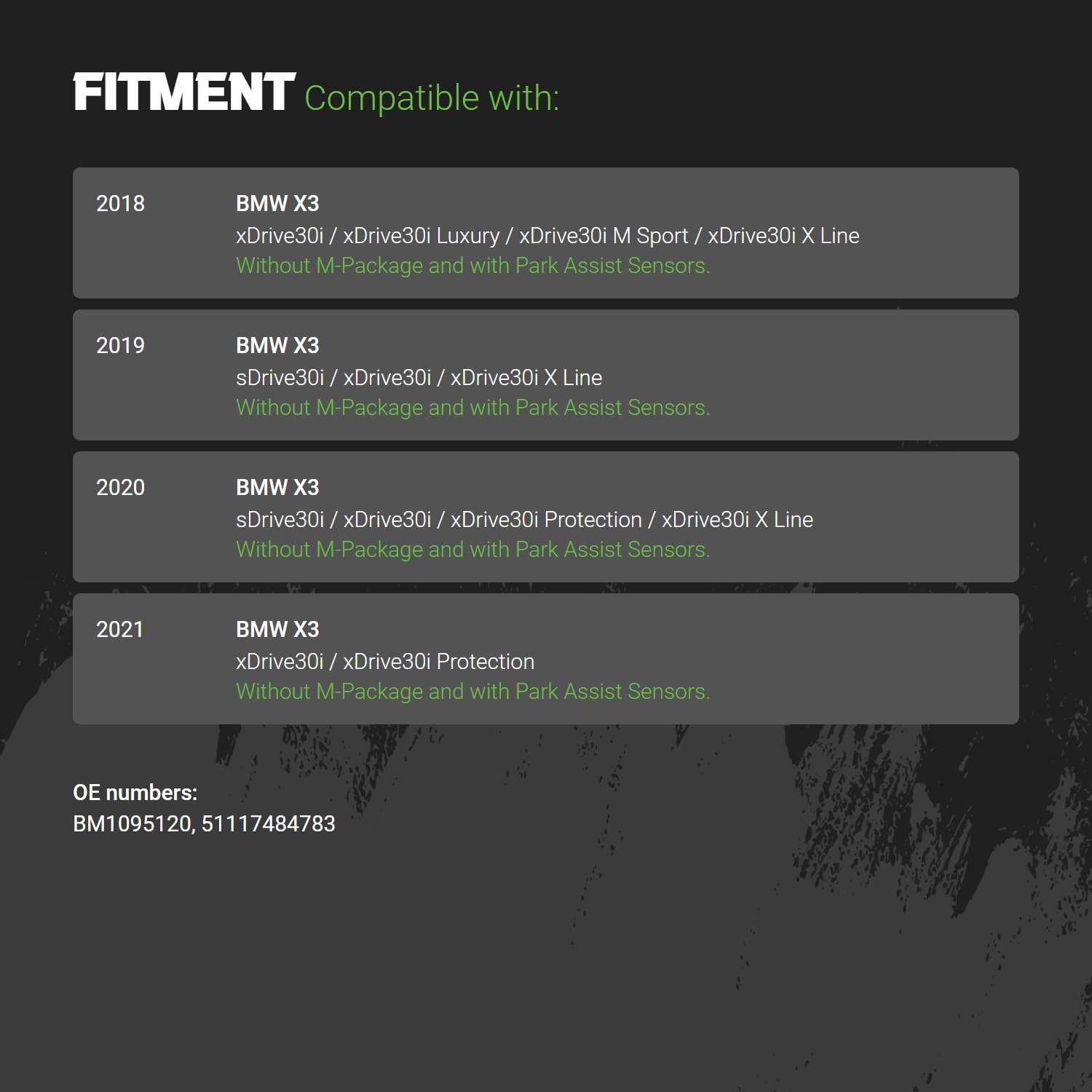 Replacement ID0018AA1170C00 - Front Lower Bumper Valance (CAPA Certified)