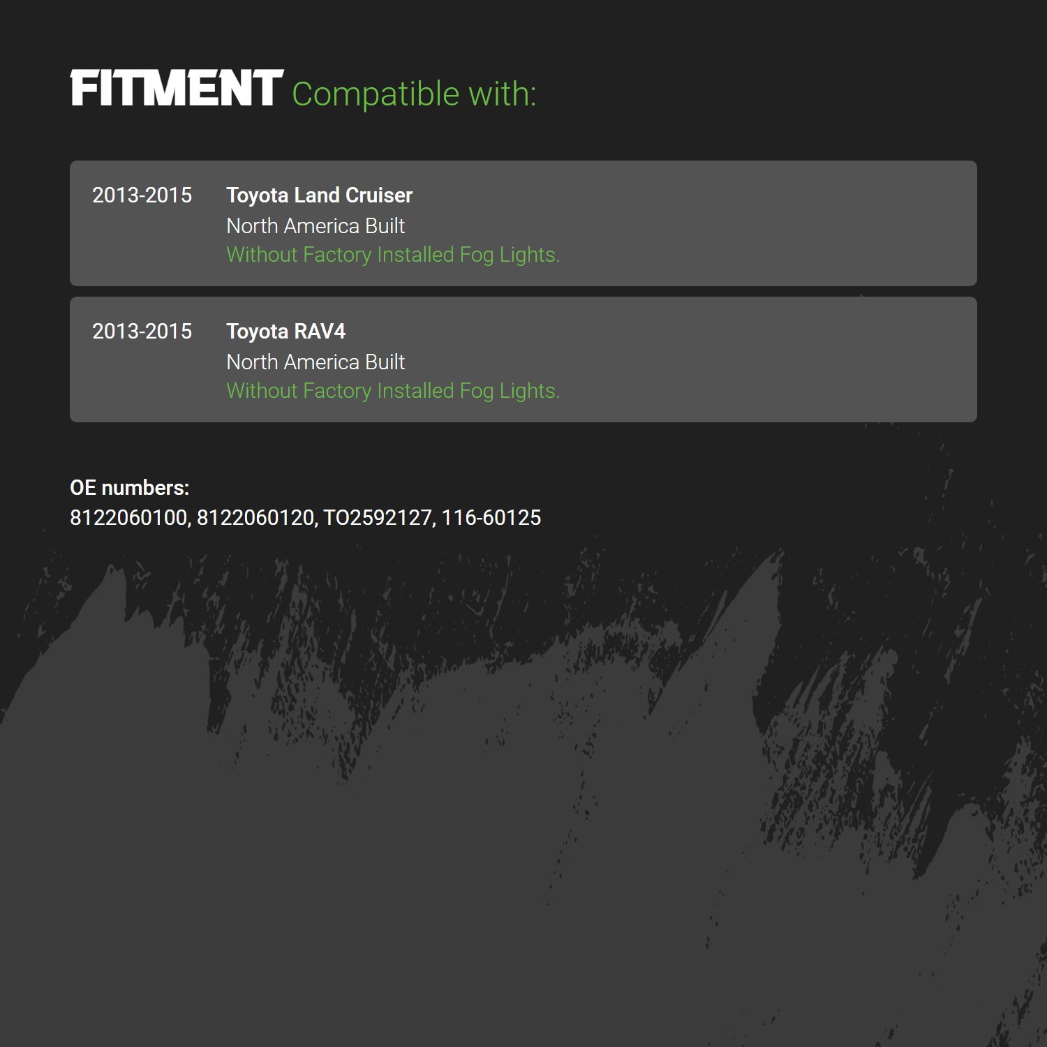 Replacement ID0022AA1368C00 - Driver Side Fog Light (CAPA Certified)