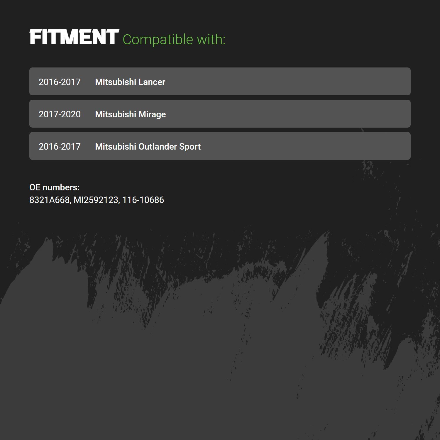 Replacement ID0022AA1479R00 - Driver or Passenger Side Fog Light ...