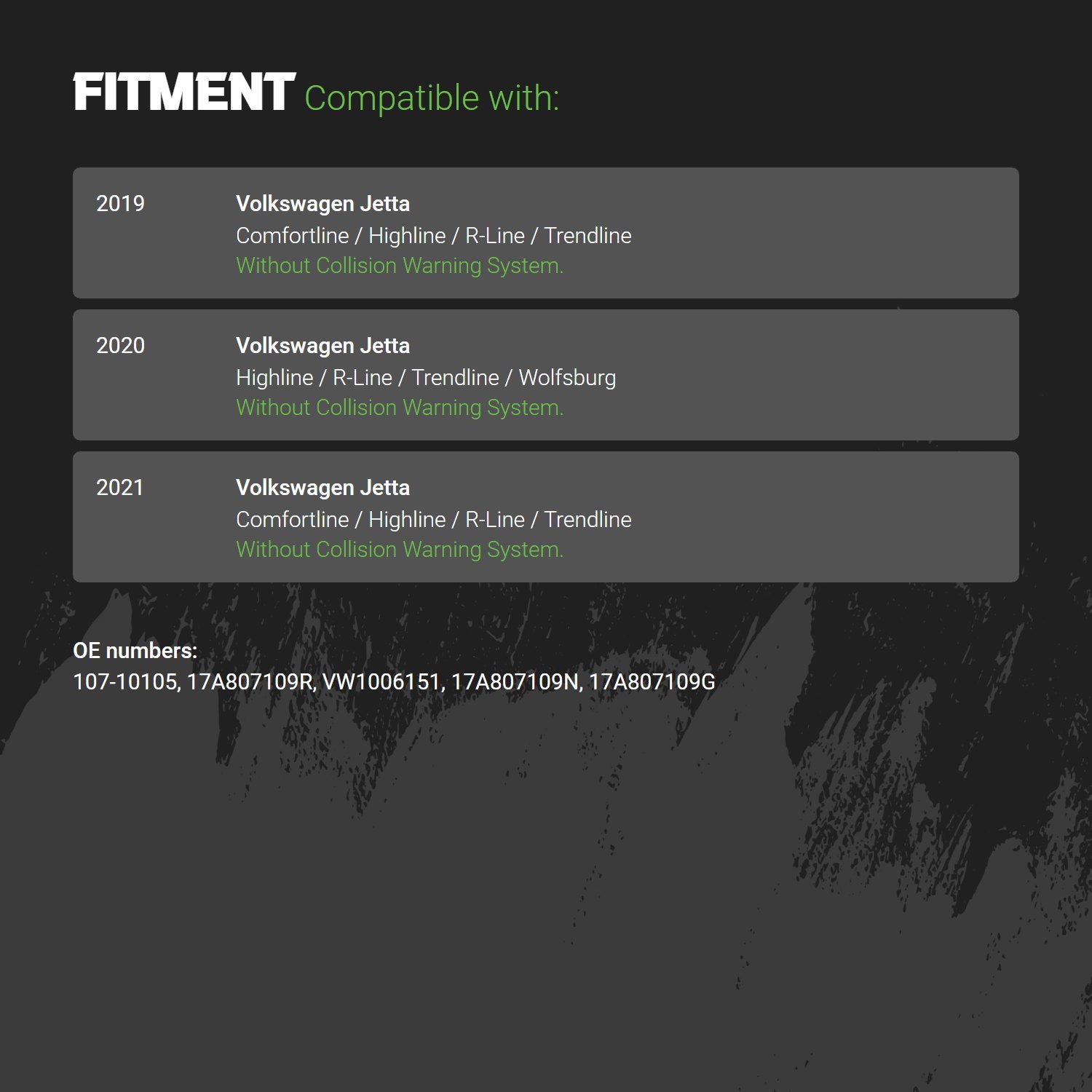 Replacement ID0023AA0818R00 - Front Bumper Reinforcement (Standard Line)