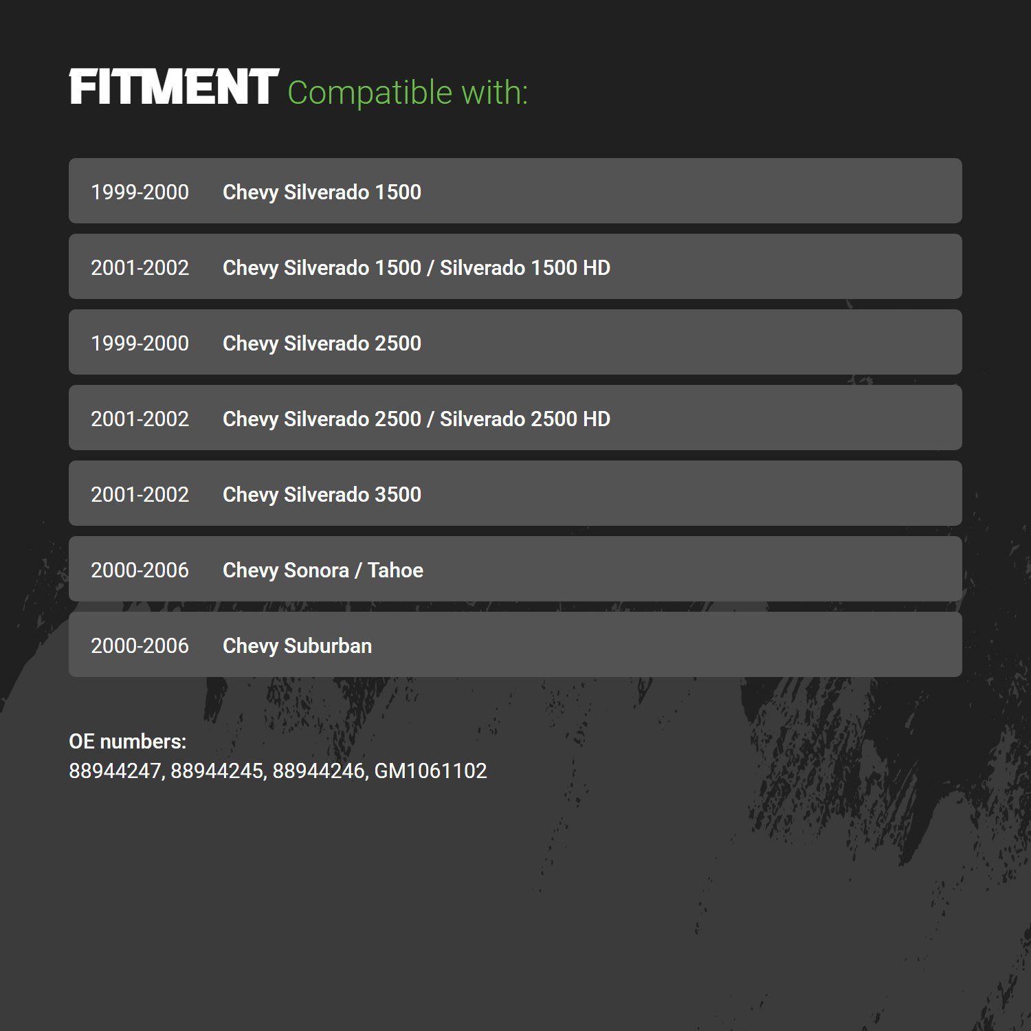 Replacement ID0026AA0021S03 - Front Bumper Brackets (Standard Line)