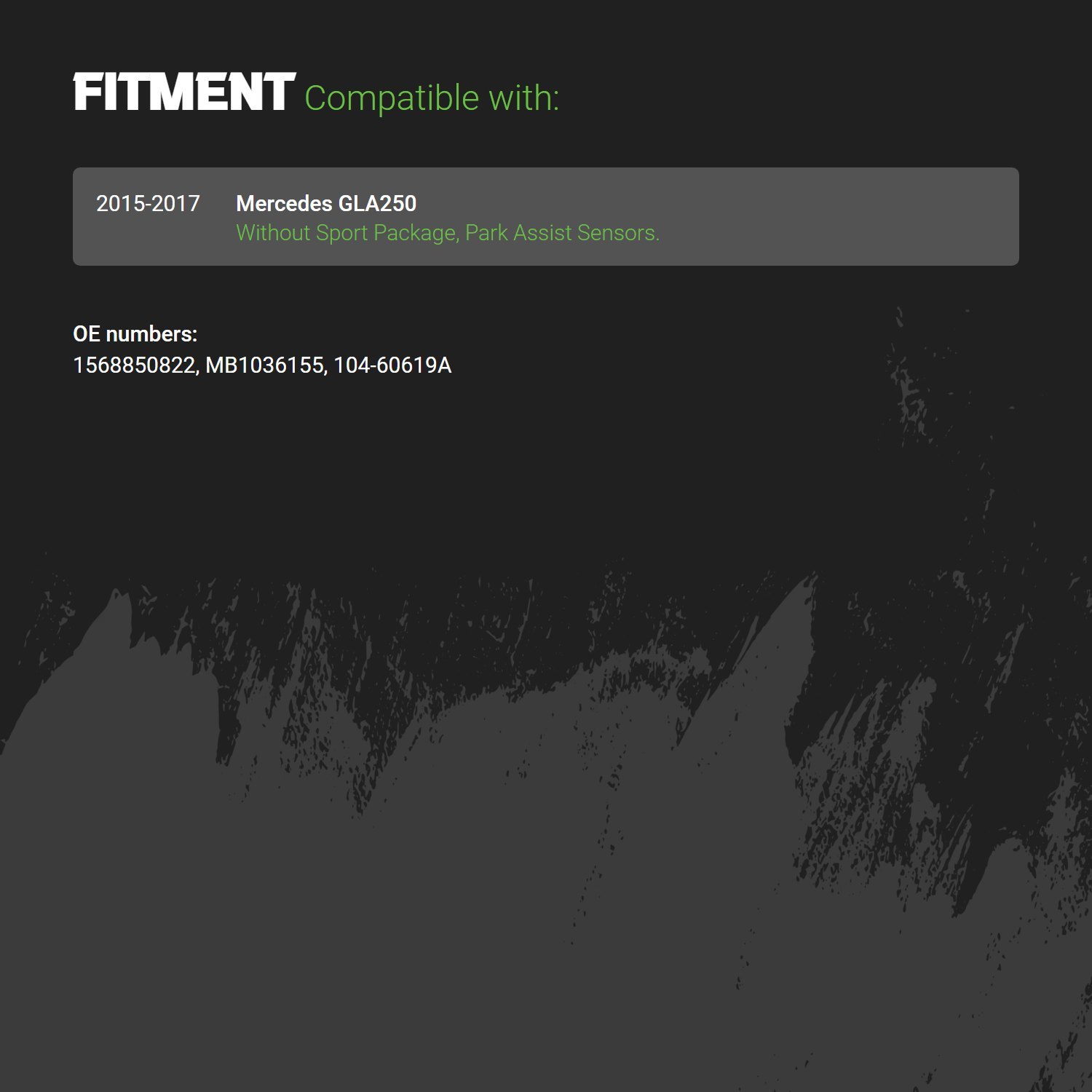 Replacement ID0030AA0204C00 - Front Bumper Grille (CAPA Certified)