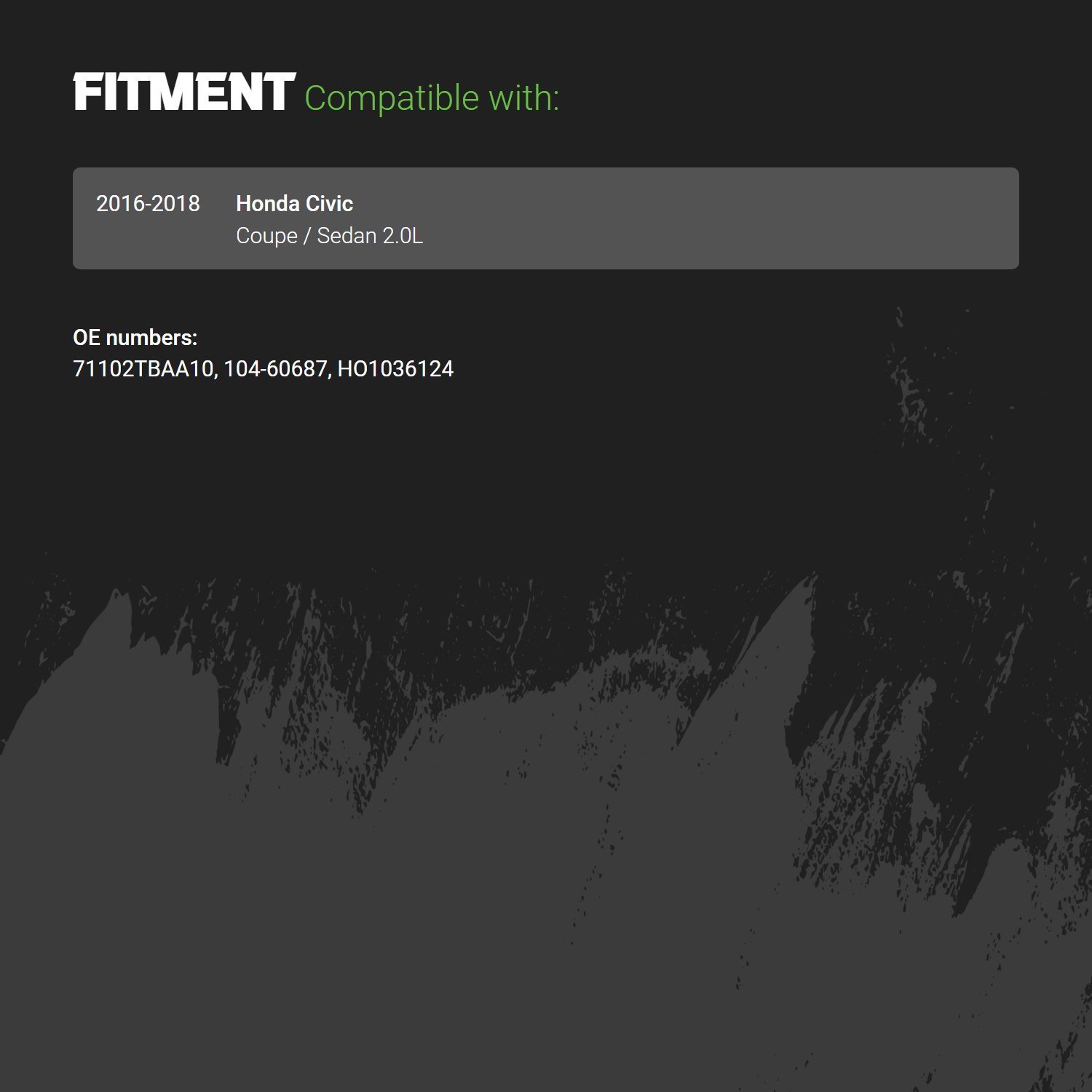 Replacement ID0030AA0324C00 - Front Bumper Grille (CAPA Certified)