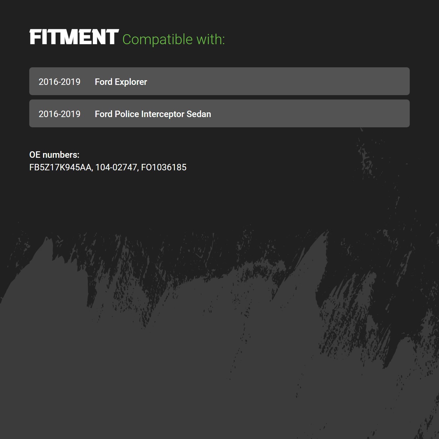 Replacement ID0030AA0358R00 - Front Bumper Grille (Standard Line)