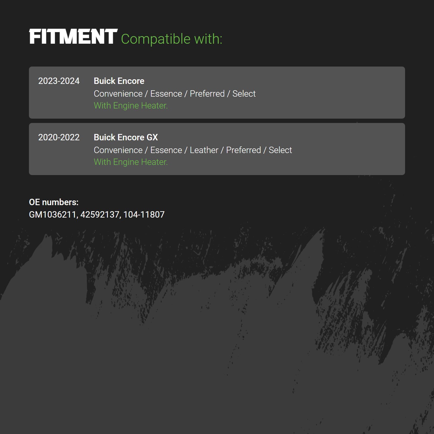 Replacement ID0030AA0865R00 - Front Bumper Grille (Standard Line)