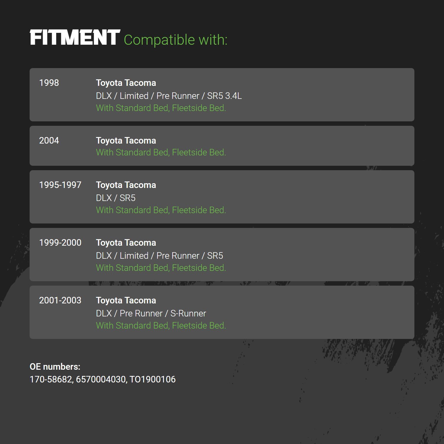 Replacement ID0031AA0099R00 - Tailgate (Standard Line)
