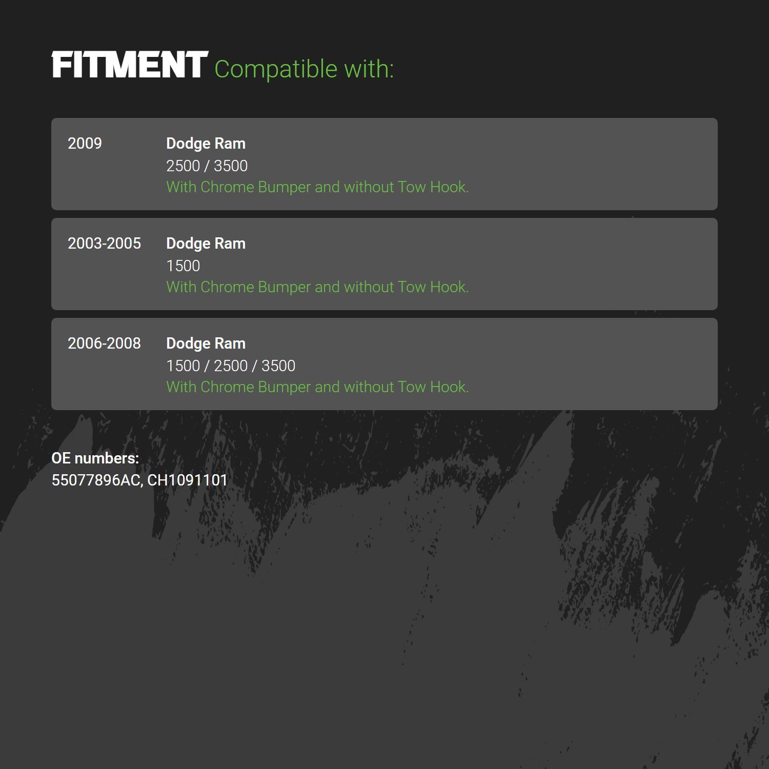 Replacement ID0032AA0517R00 - Front Inner Bumper Filler (Standard Line)