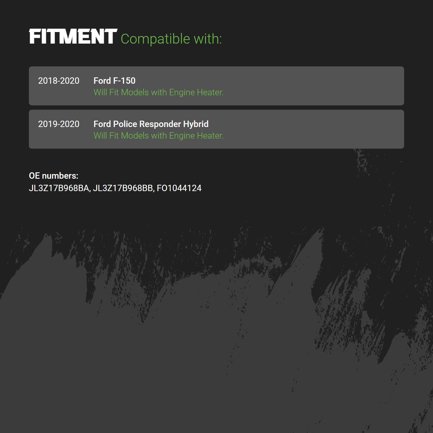 Replacement ID0032AA0614R00 - Front Center Bumper Trim (Standard Line)