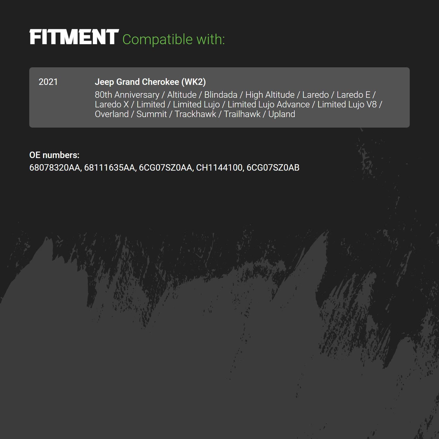 Replacement ID0032AA0689R00 - Rear Bumper Step Pad Surround Molding ...