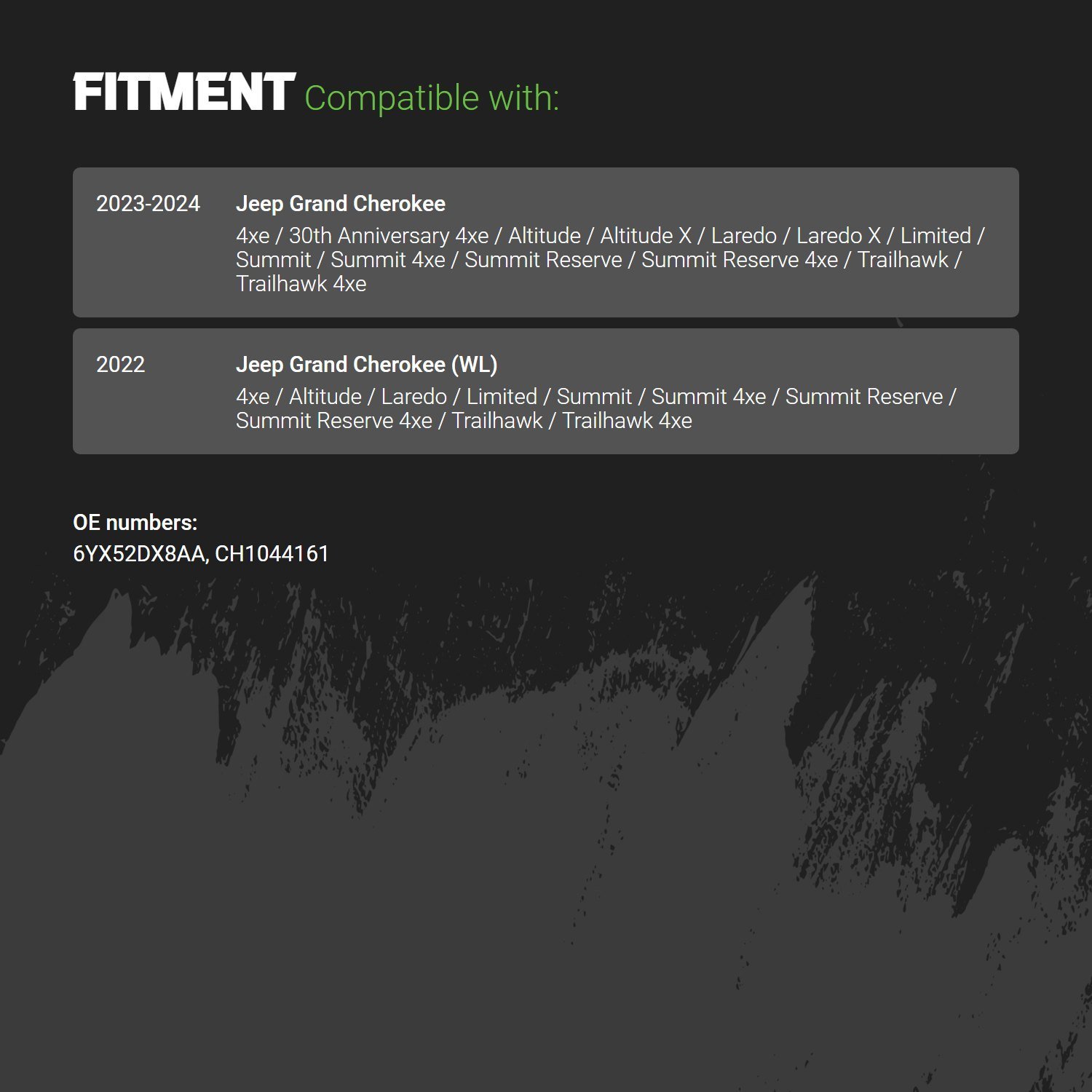 Replacement ID0032AA0696R00 - Front Bumper Molding (Standard Line)