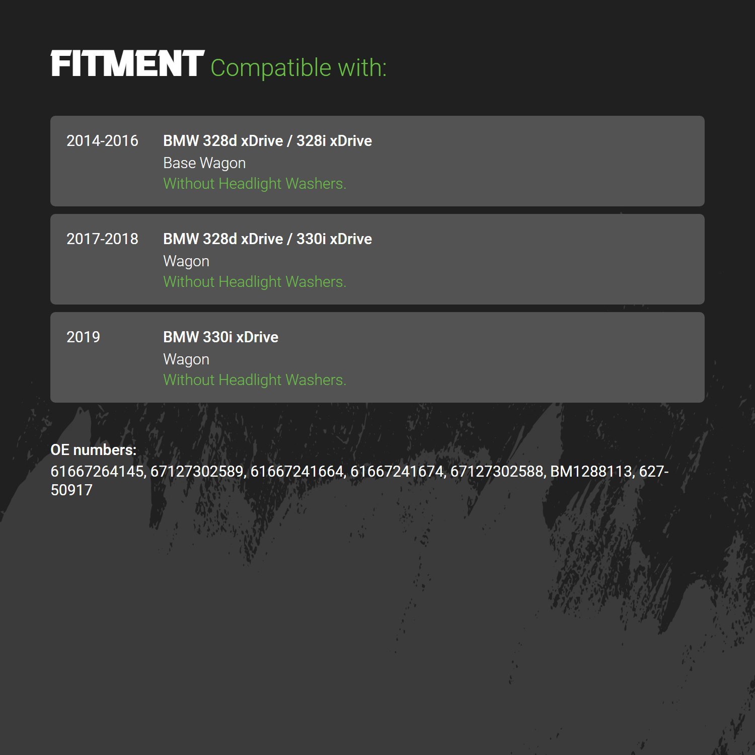 Replacement ID0041AA0011R00 - Washer Fluid Reservoir