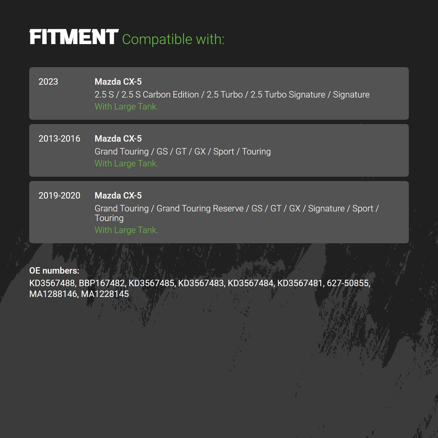 Replacement ID0041AA0177R00 - Washer Fluid Reservoir