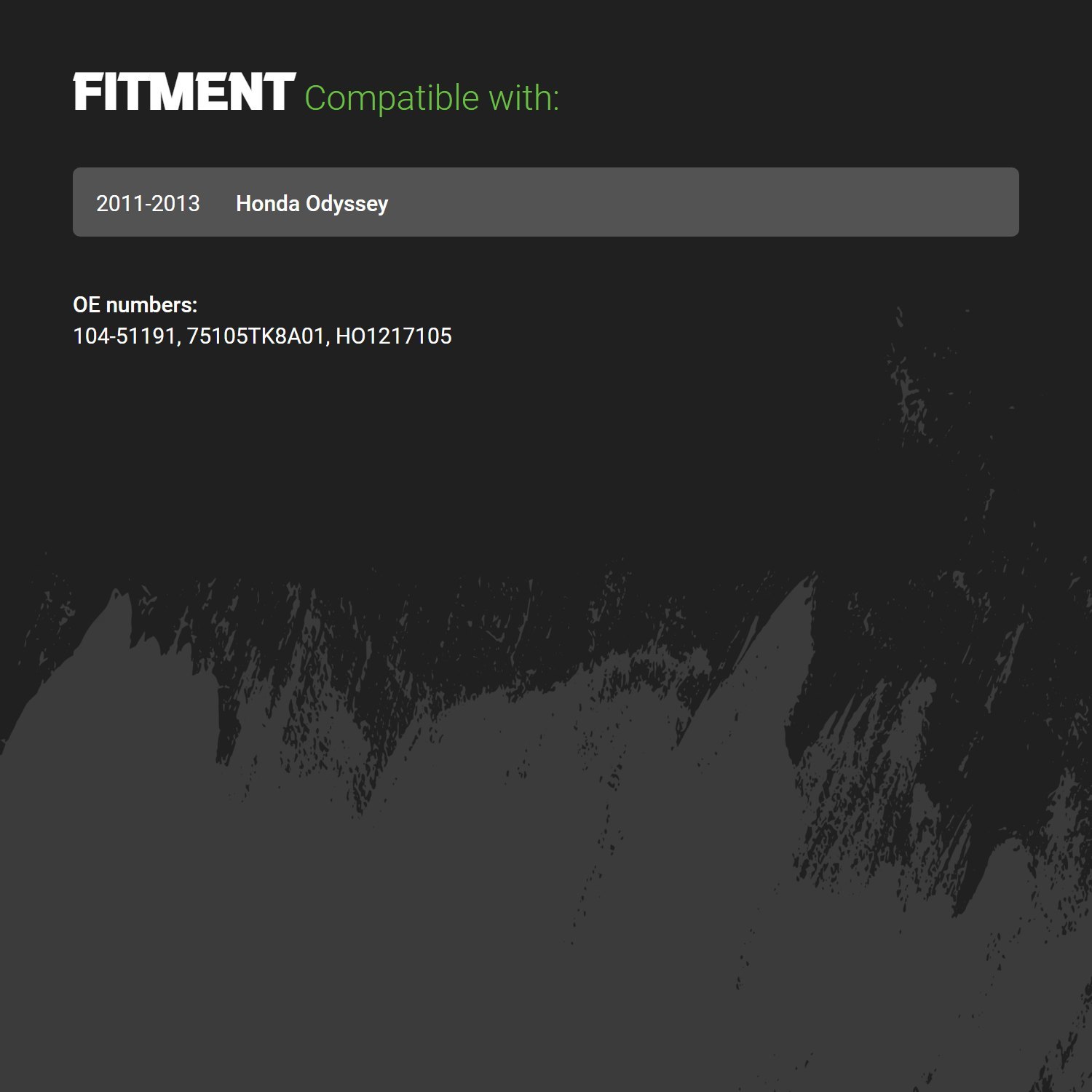 Replacement ID0045AA0627R00 - Upper Grille Molding (Standard Line)