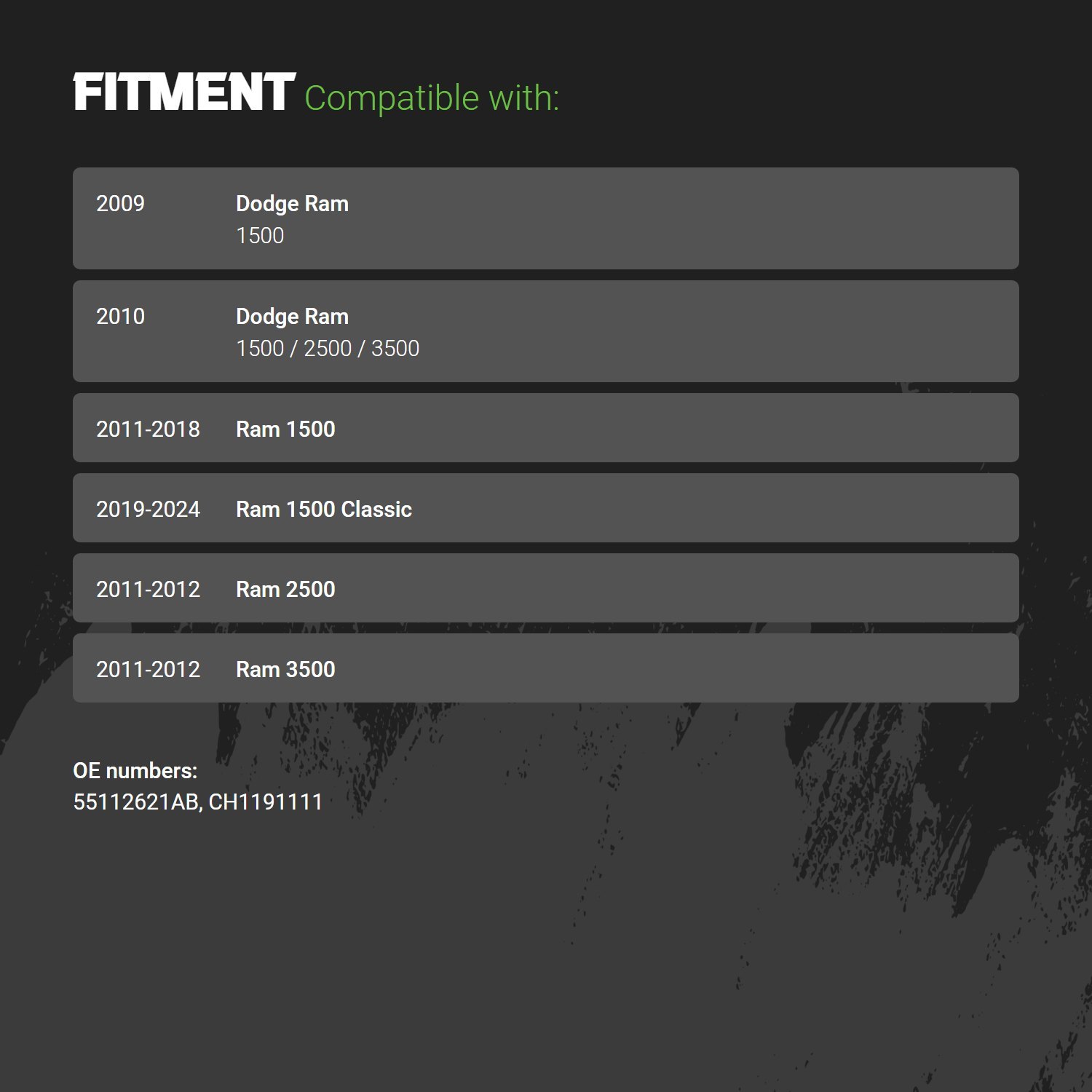 Replacement ID0059AA0142R00 - Rear Bumper Step Pad (Standard Line)