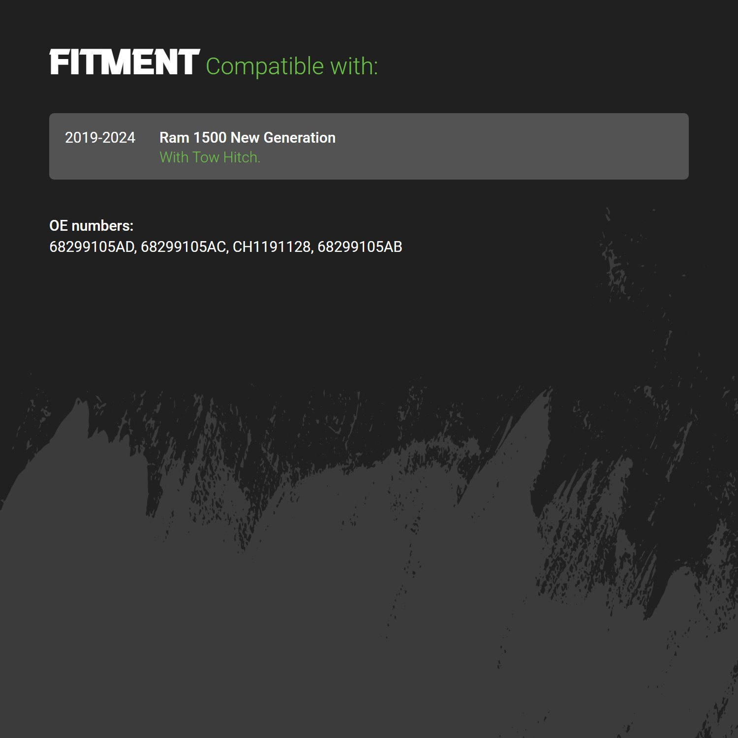 Replacement ID0059AA0189R00 - Rear Bumper Step Pad (Standard Line)