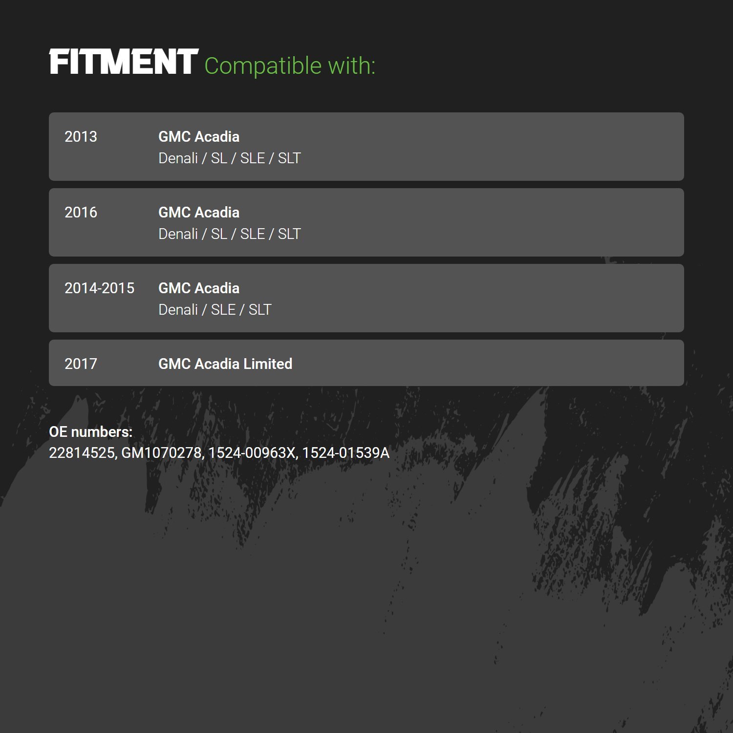 Replacement ID0069AA1324R00 - Front Bumper Absorber (Standard Line)