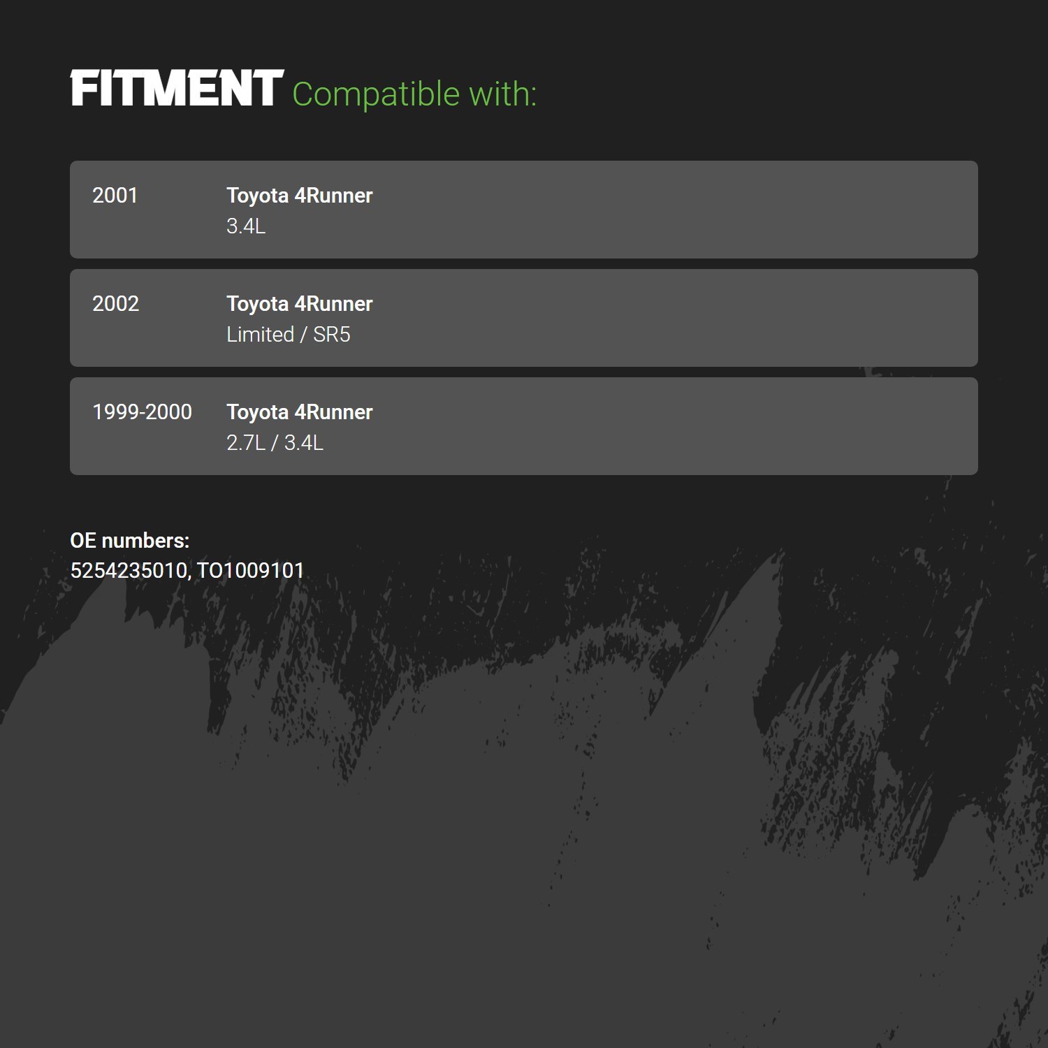 Replacement ID0078AA0628R00 - Front Bumper Protection Pad (Standard Line)