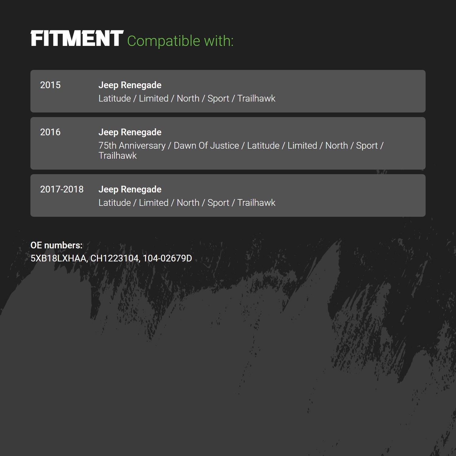 Replacement ID0106AA0008R00 - Grille Reinforcement (Standard Line)
