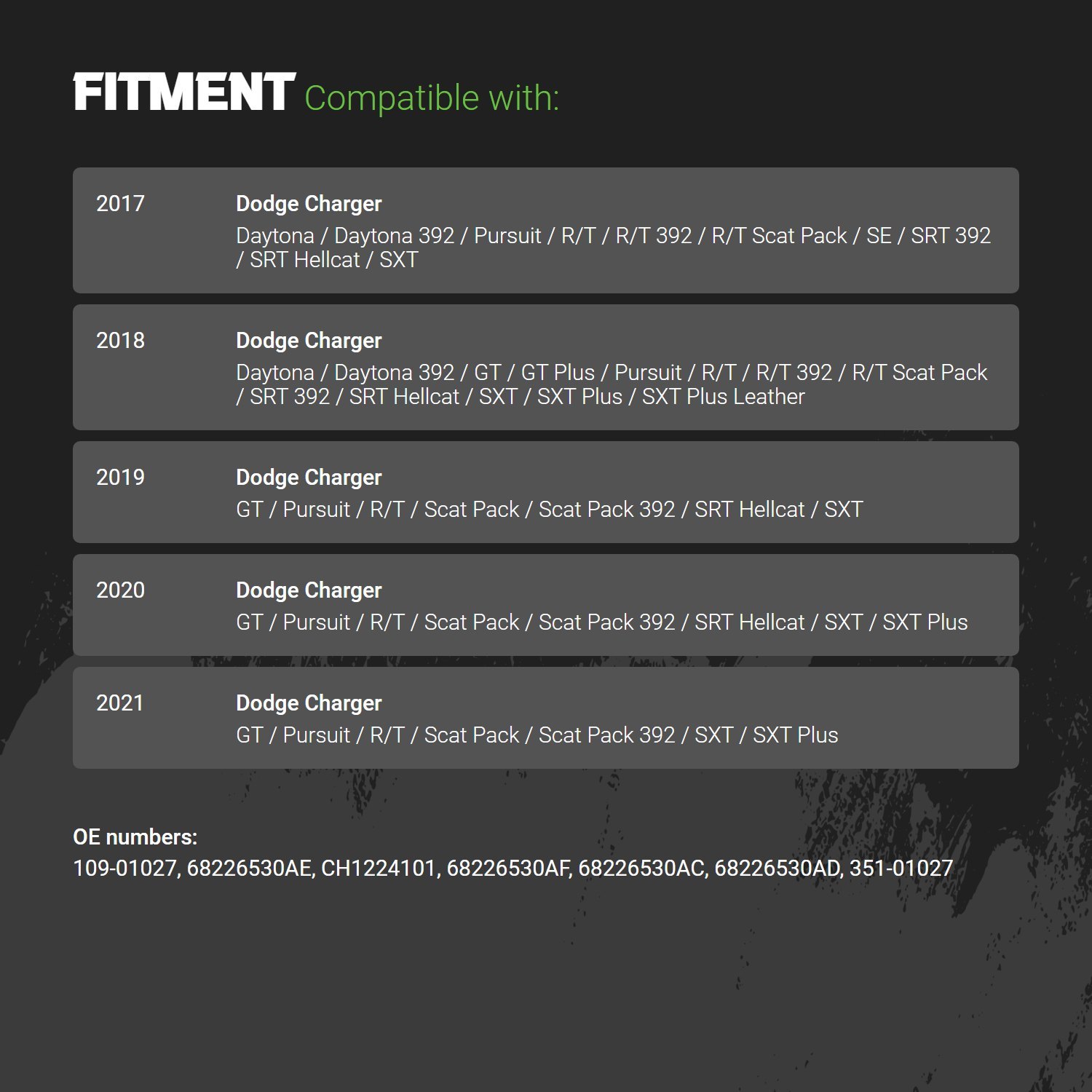 Replacement ID0108AA0130R00 - Upper Radiator Support Cover (Standard Line)