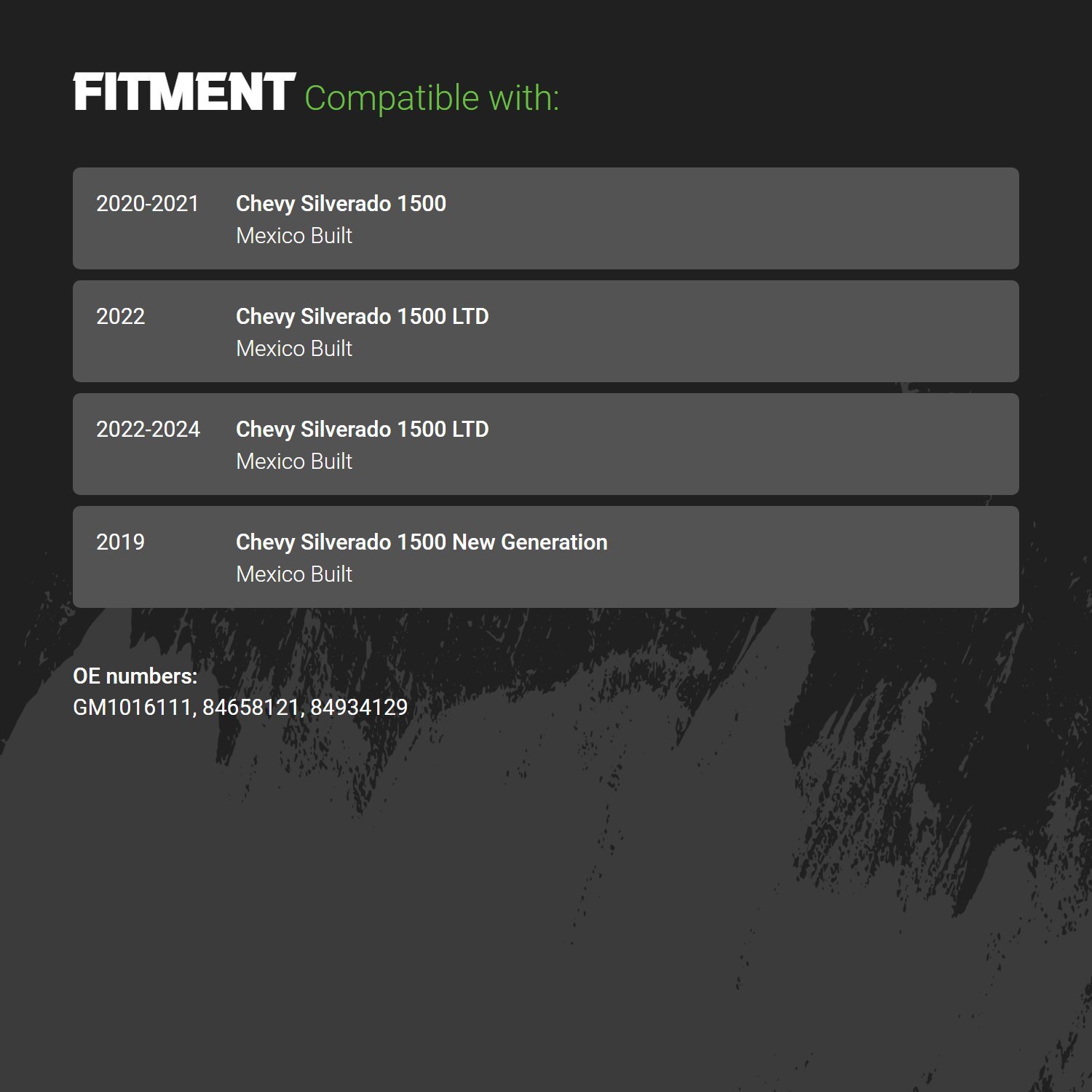 Replacement ID0166AA0106R00 - Front Upper Driver Side Bumper Extension ...