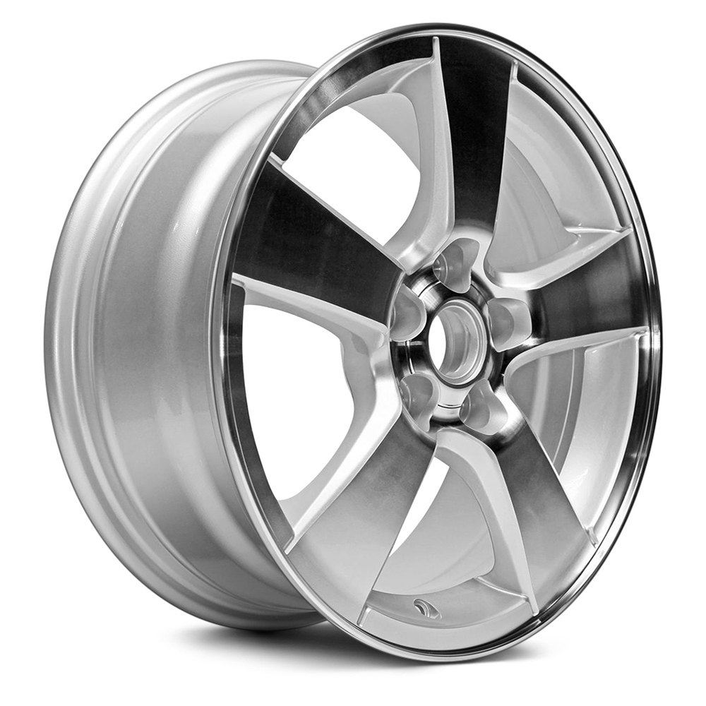 Replacement ID0607AA0545R00 - 5-Spoke Machined Face with Painted Silver ...