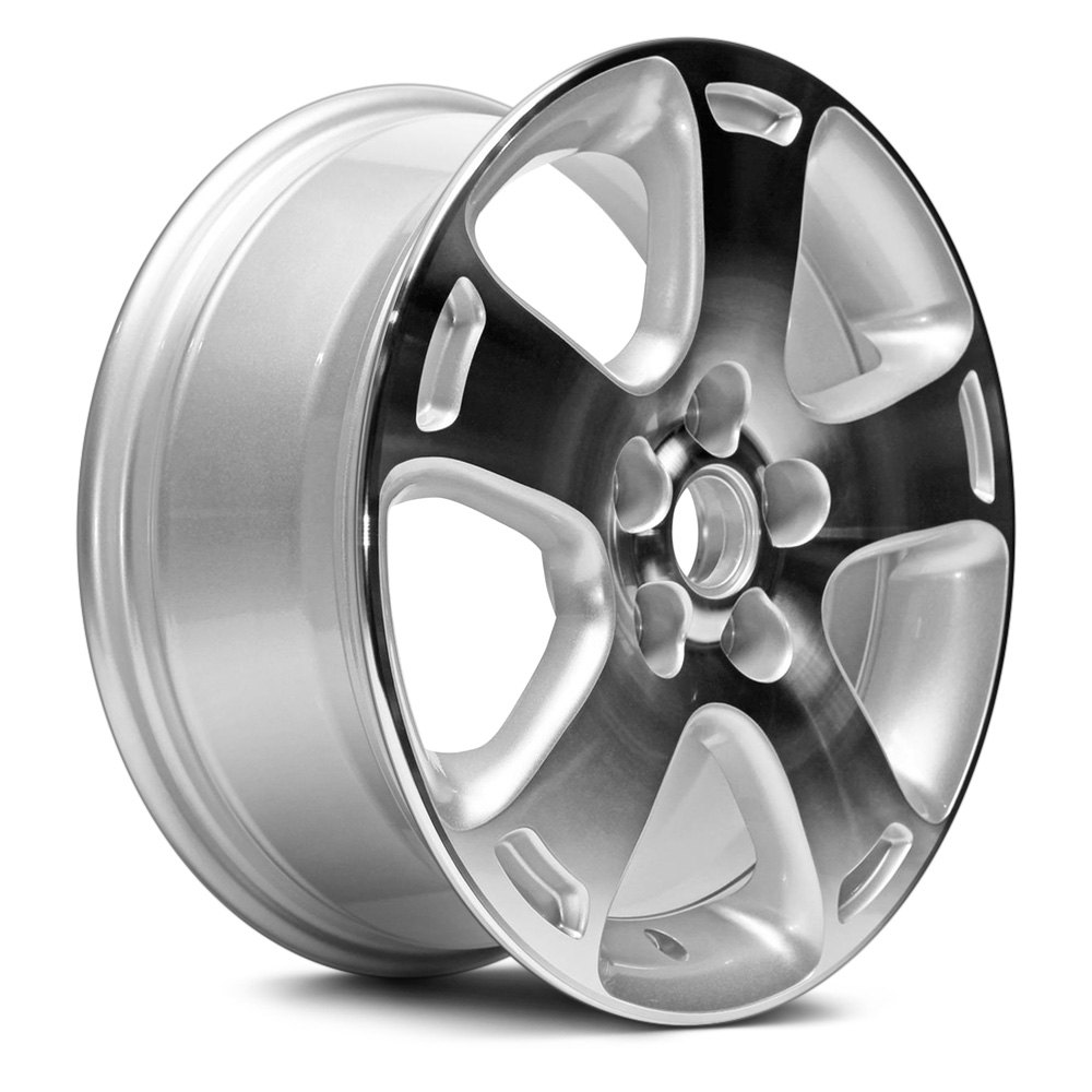 Replacement ID0607AA0641R00 - 5-Spoke Machined Face with Painted Silver ...