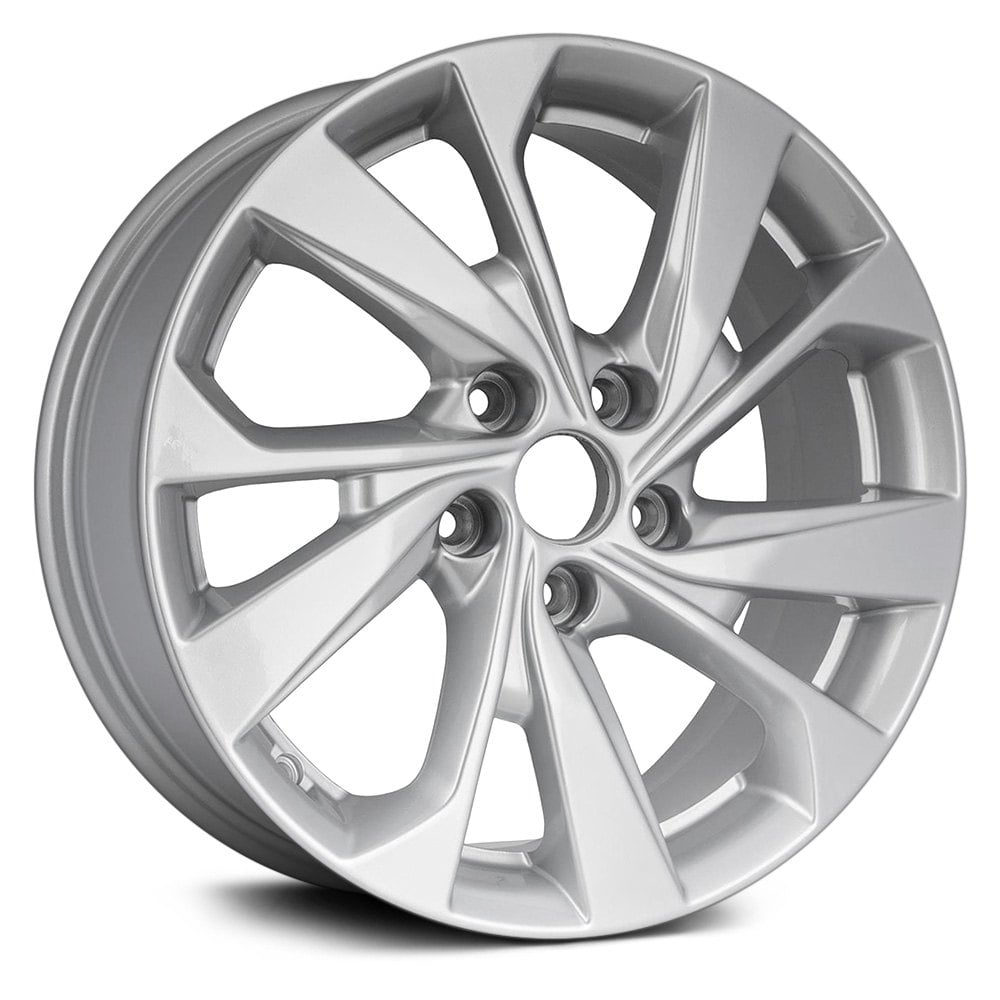 Replacement ID0607AA0748R00 - 10 Spiral-Spoke Painted Silver 17x7 Alloy ...