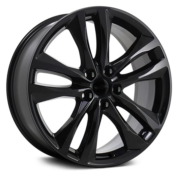 Replacement ID0607AA1004R00 - Double 5-Spoke Painted Gloss Black 19x8.5 ...