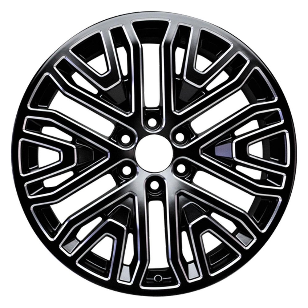 Replacement ID0607AA1111R00 - 6 Double V-Spoke Machined Spoke Outline ...