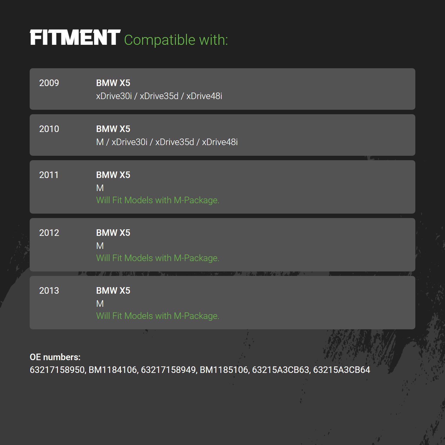 Replacement VS-ID0079AA0454C00 - Rear Driver and Passenger Side Bumper ...