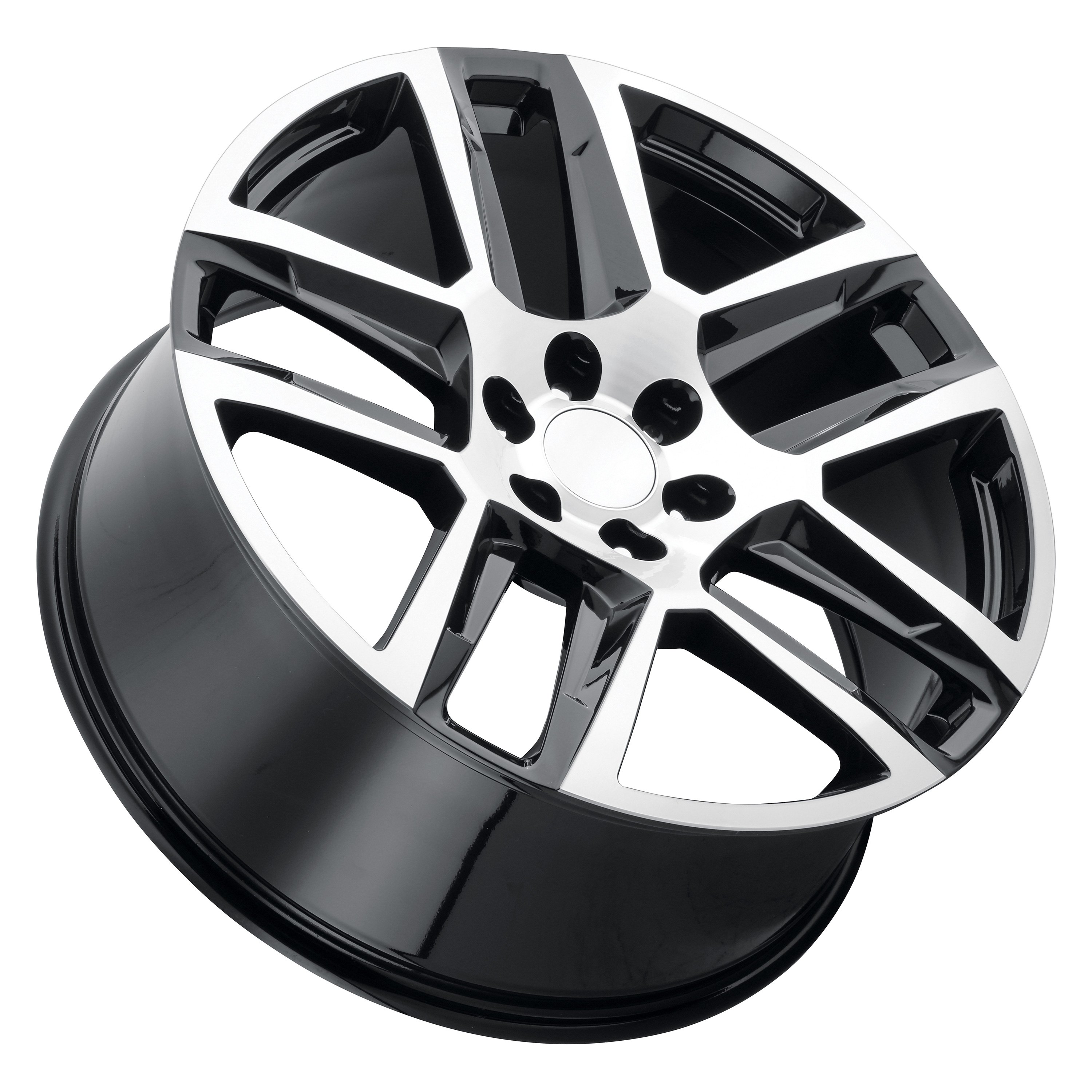 REPLICA TECH® RT-25 Wheels - Gloss Black with Machined Face Rims - RT25 ...