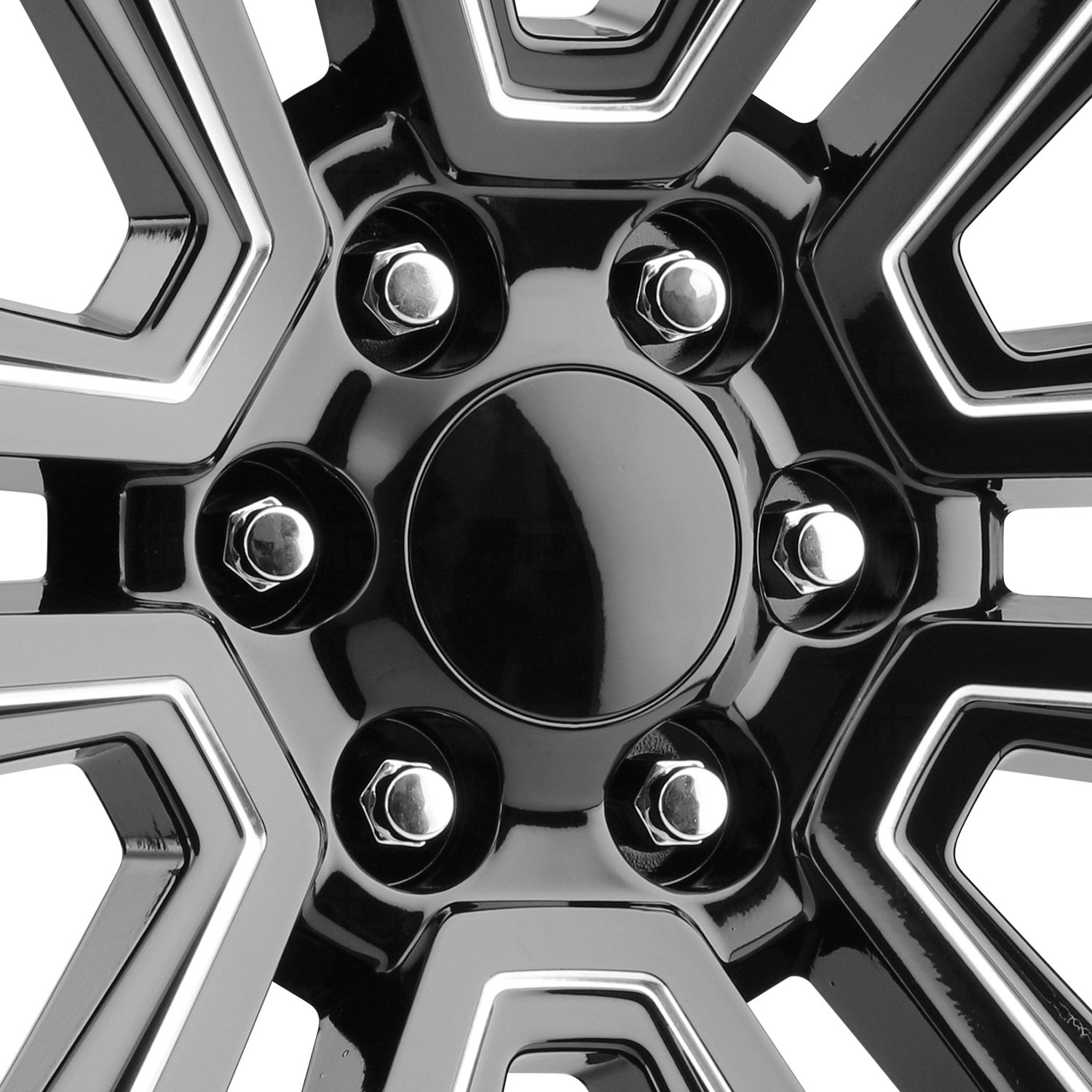 REPLICA TECH® RT-4 Wheels - Gloss Black with Milled Accents Rims - RT4 ...