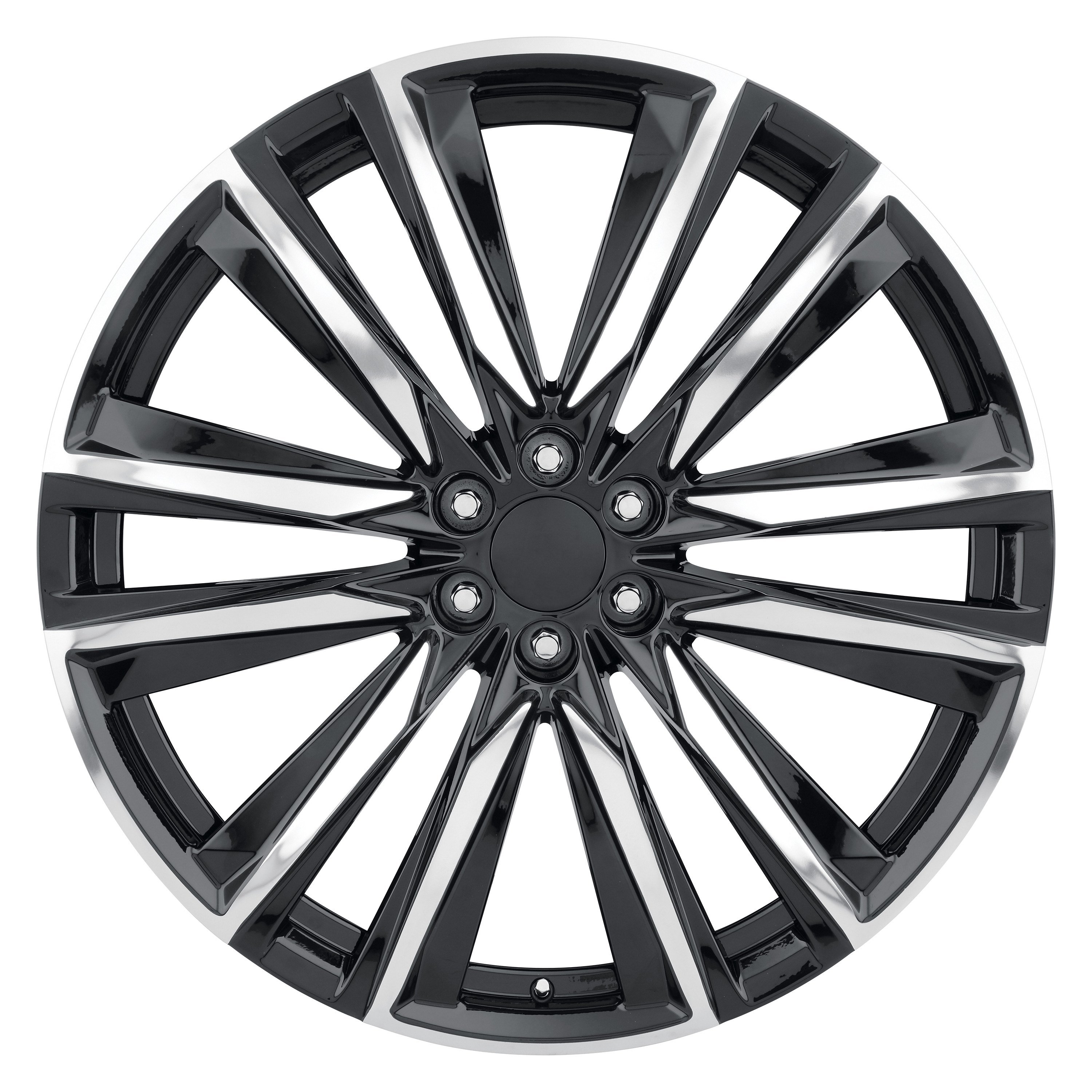 REPLICA TECH® RT-41 Wheels - Gloss Black with Polished Face Rims