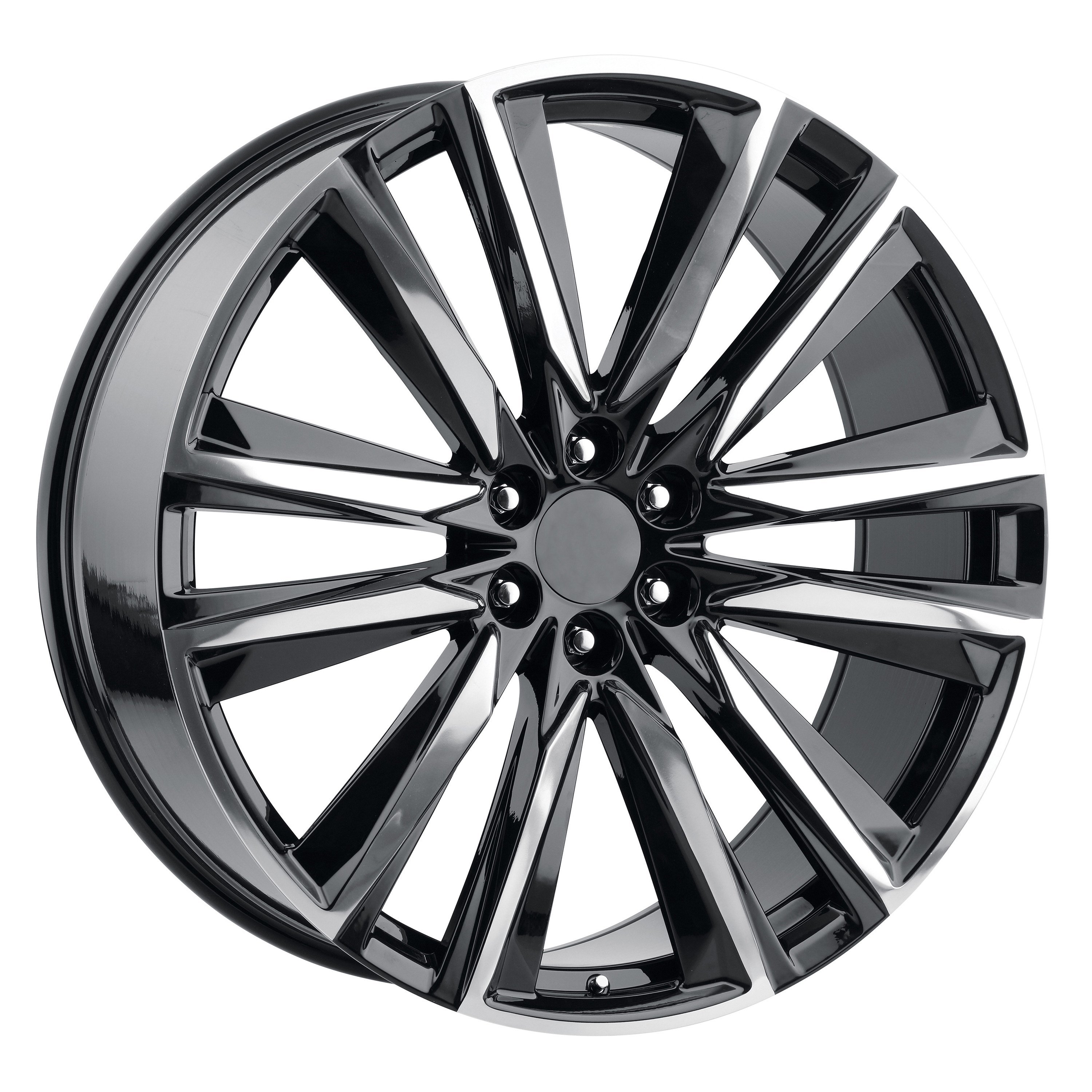 REPLICA TECH® RT-41 Wheels - Gloss Black with Polished Face Rims