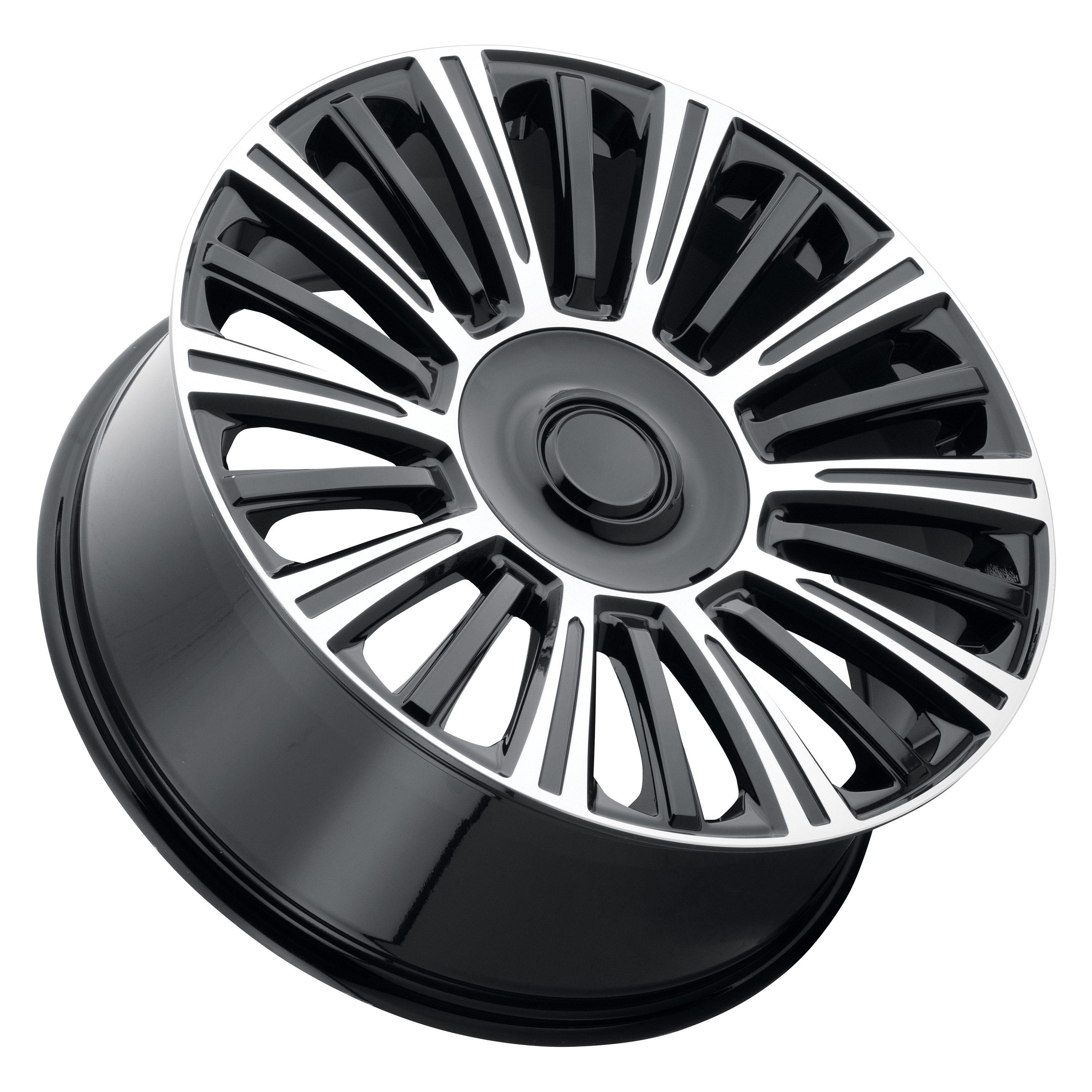 REPLICA TECH® RT-42 Wheels - Gloss Black with Machined Face Rims