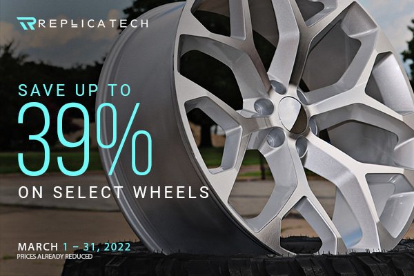 REPLICA TECH® RT-7 Wheels - Gloss Black with Machined Face Rims