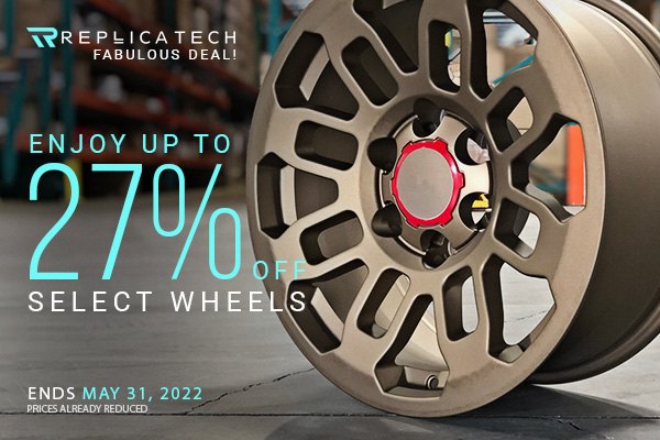 REPLICA TECH® RT-7 Wheels - Gloss Black with Machined Face Rims