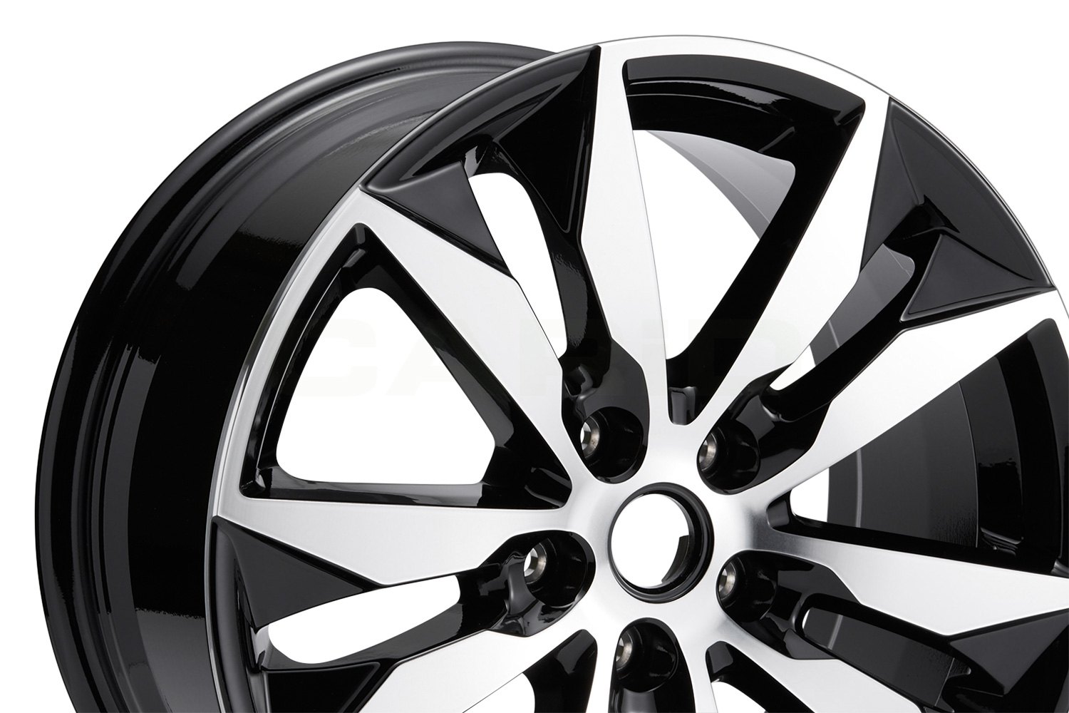 Replikaz® ALY05716U45N - 5 V-Spoke Machined Face with Painted Black ...