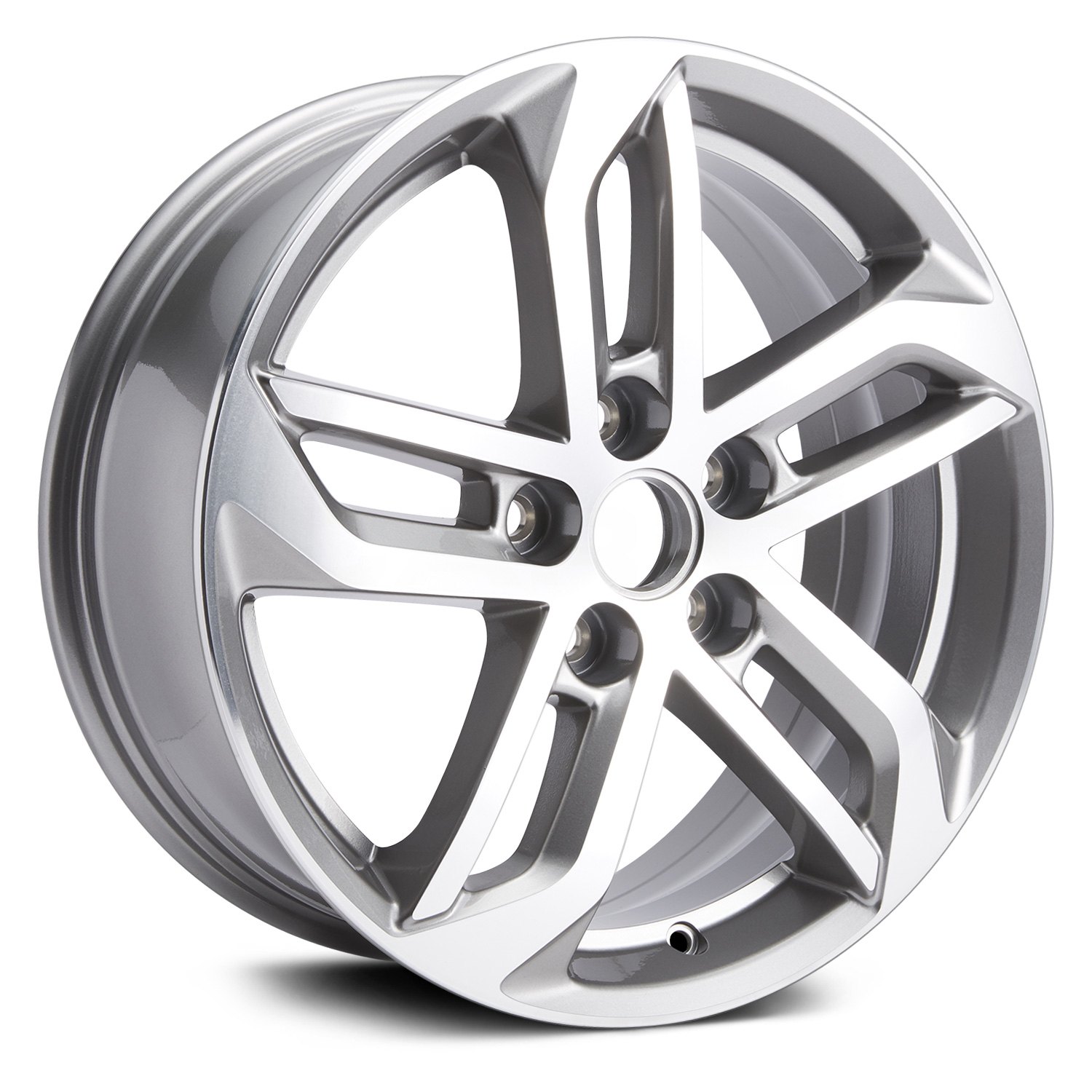 Replikaz® ALY05757U35N - Double 5-Spoke Machined Face with Painted Gray ...