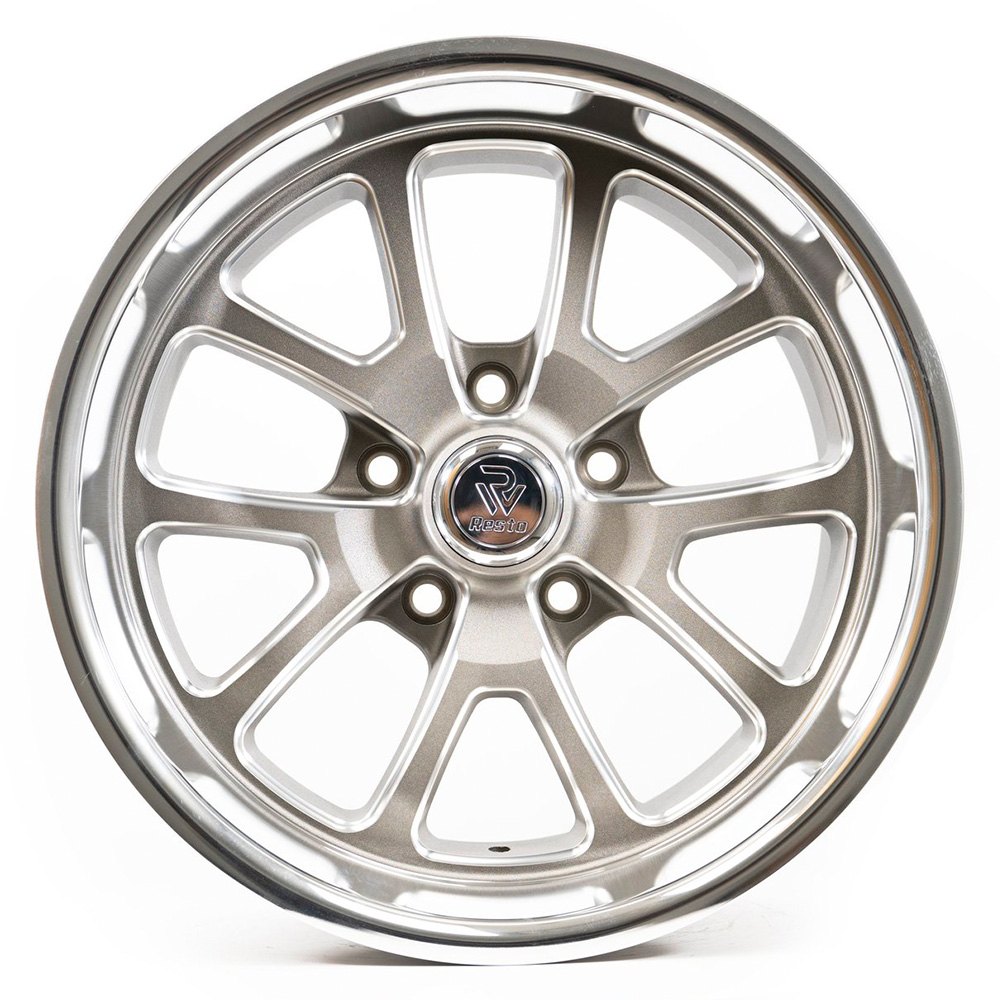 RESTO VINTAGE WHEEL CO® LAGUNA Wheels - Gunmetal with Milled Windows ...