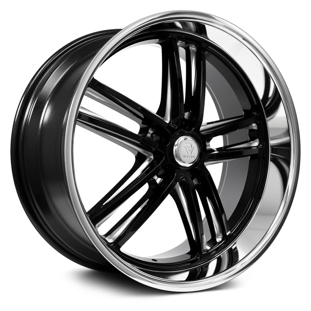 RESTO VINTAGE WHEEL CO® MAVERICK Wheels - Gloss Black with Milled ...