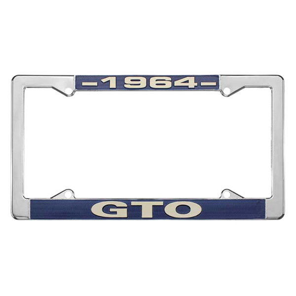 RESTOPARTS® CRG0001 - License Plate Frames with 1964 GTO Logo