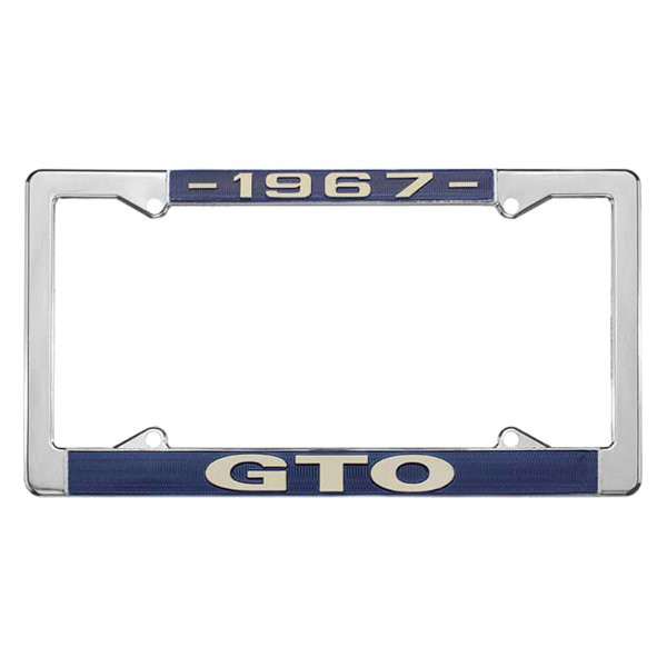 RESTOPARTS® CRG0015 - License Plate Frame with 1967 GTO Logo