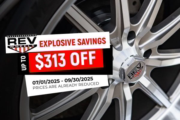 REV WHEELS® 107 Wheels - Silver with Trim Ring Rims