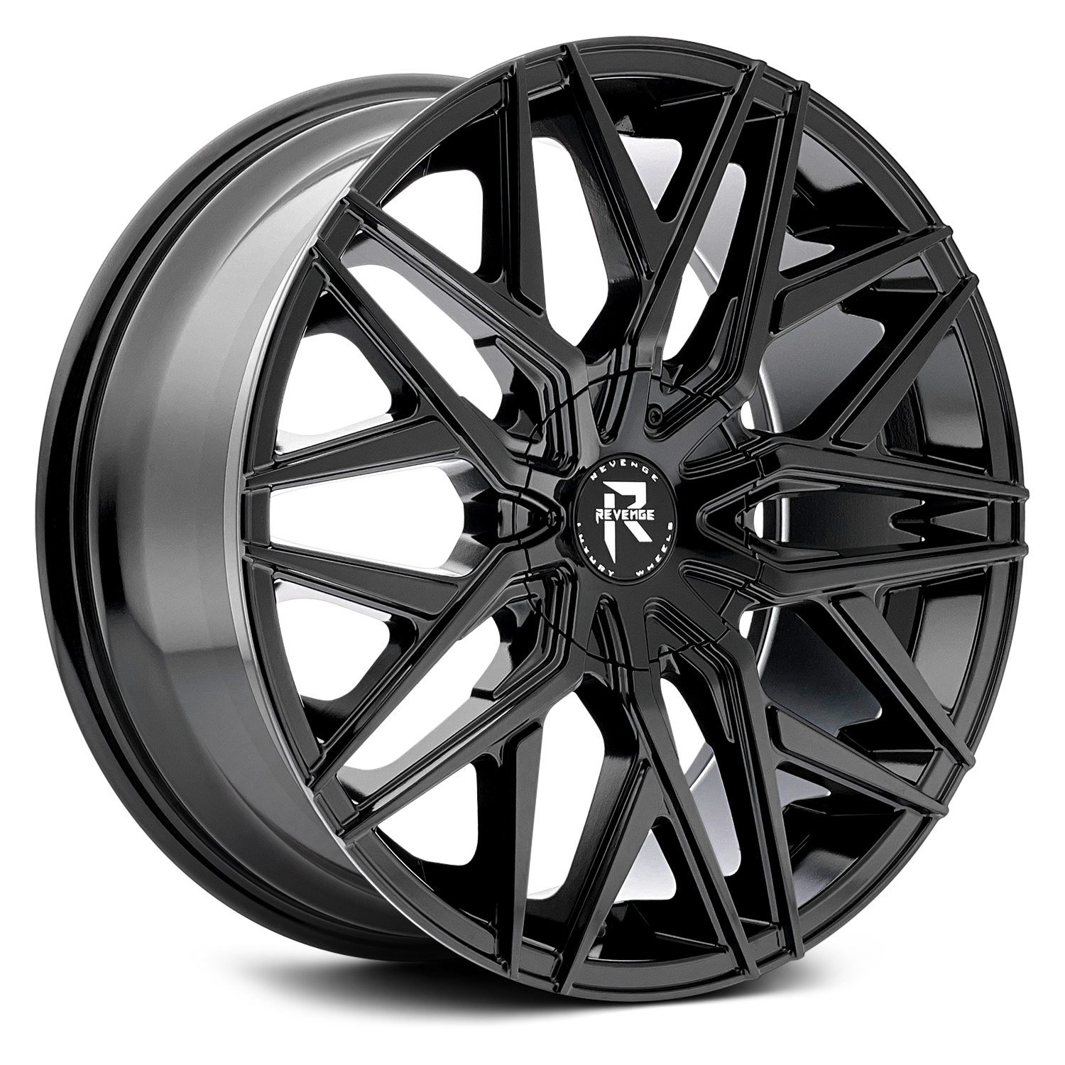 REVENGE LUXURY® RL-104 Wheels - Gloss Black Rims