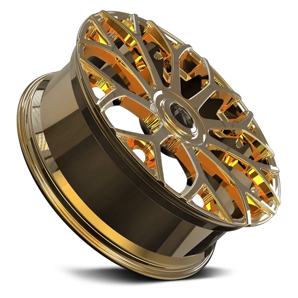 REVENGE LUXURY® RL-105 Wheels - Gold with Floating Center Cap Rims
